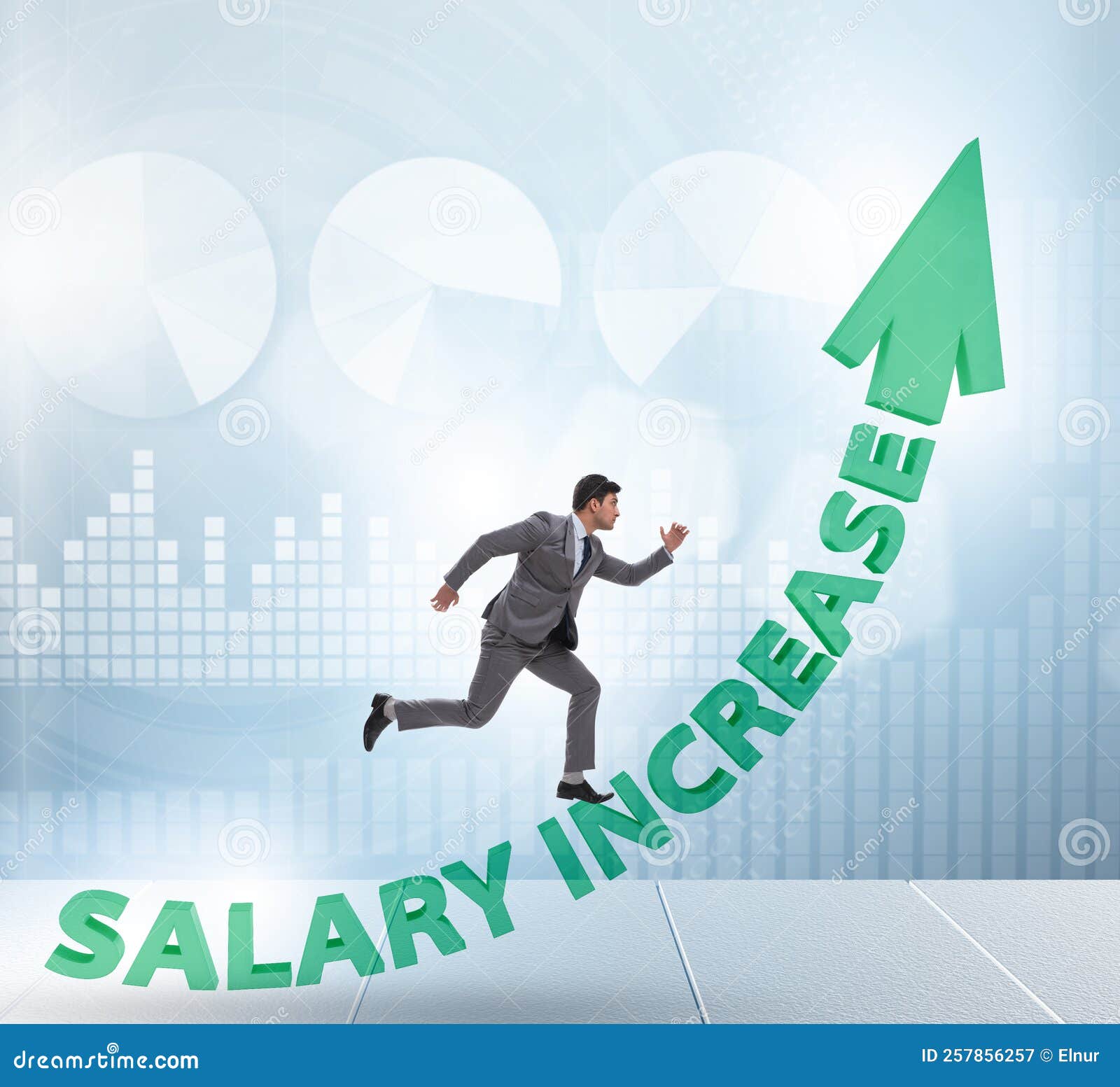 Employee in Salary Increase Concept Stock Image - Image of inflation ...