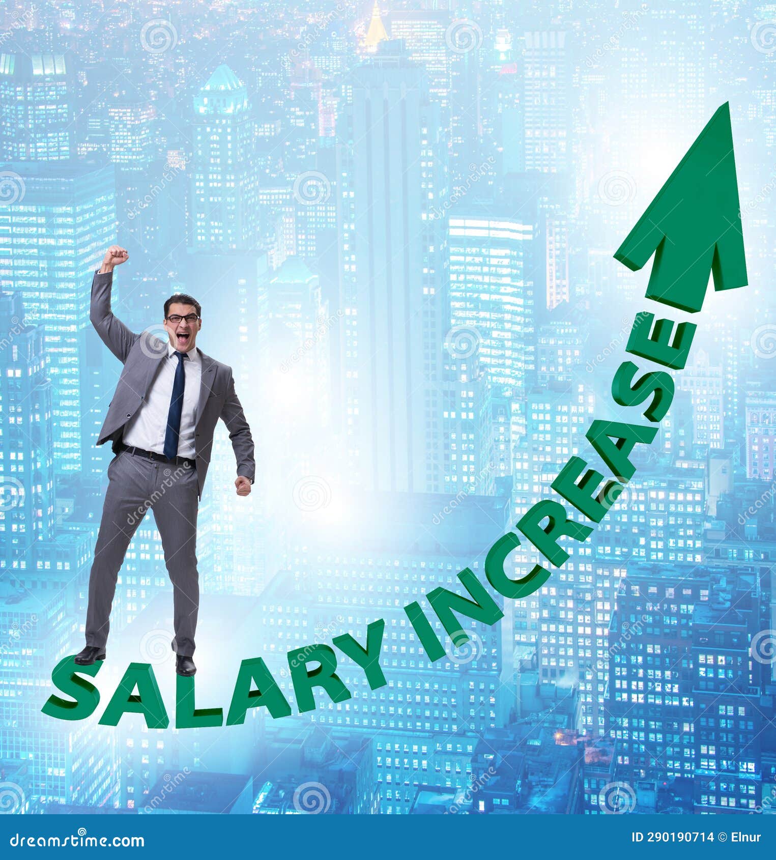 Employee in Salary Increase Concept Stock Photo - Image of income ...