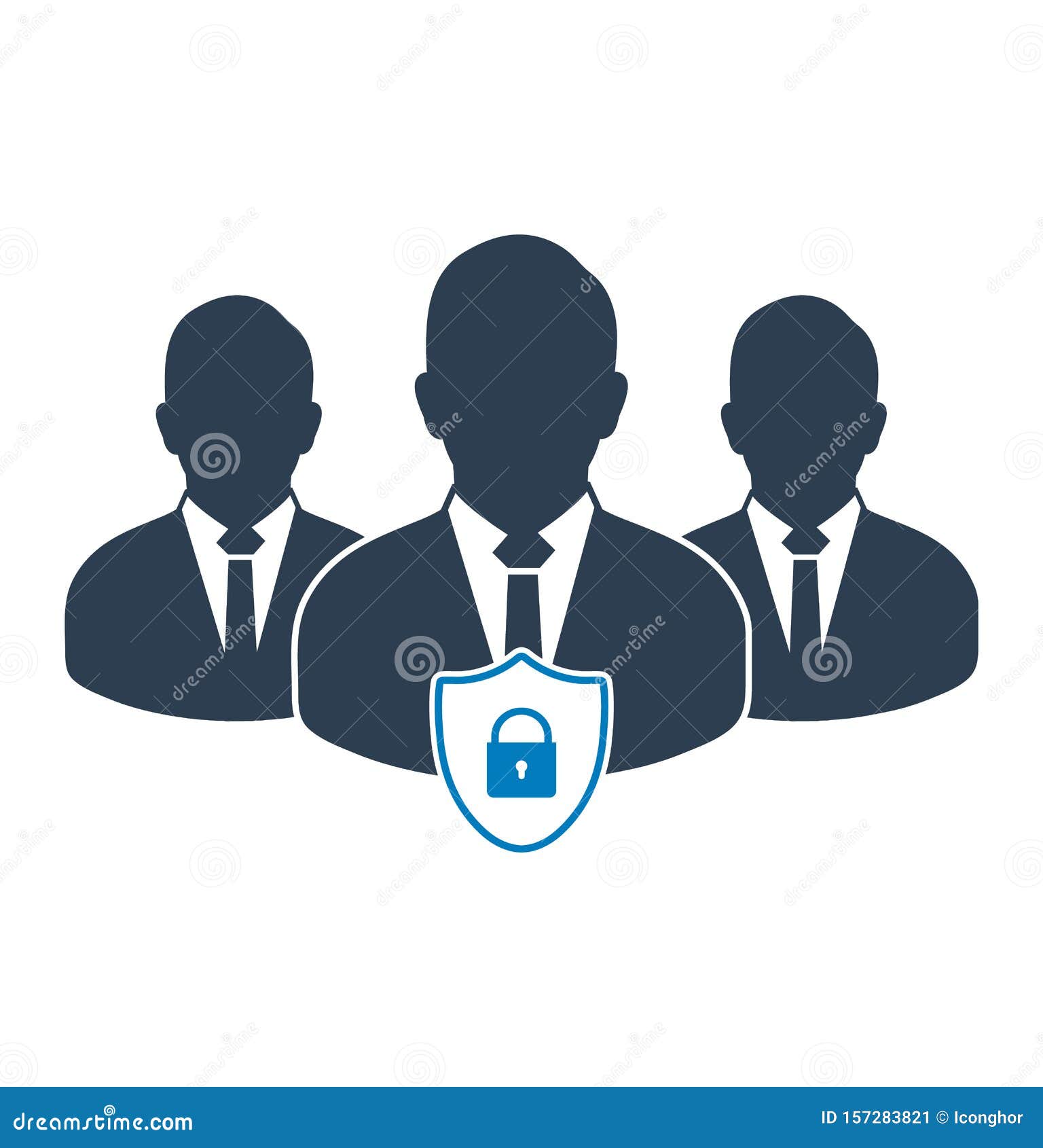 Employee Security icon. stock vector. Illustration of employer - 157283821