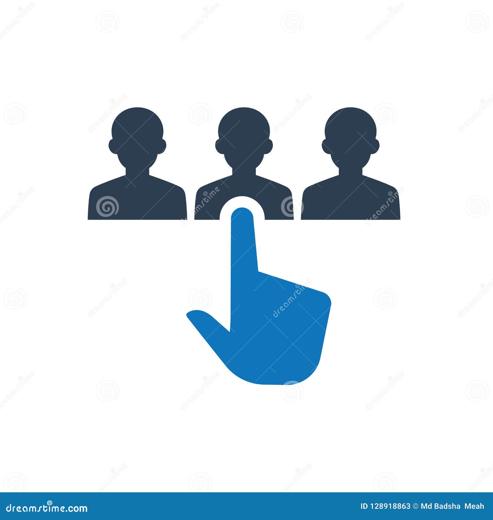Employee Selection Icon Vector Illustration | CartoonDealer.com #192456564