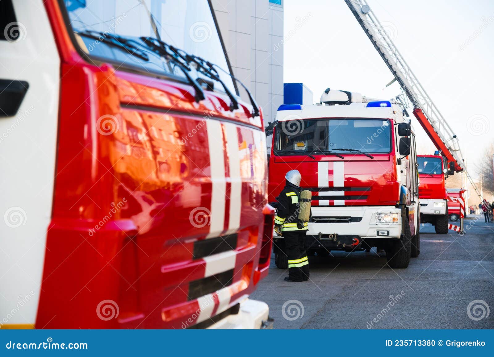 The Employee of Service of Rescue Stock Photo - Image of military ...