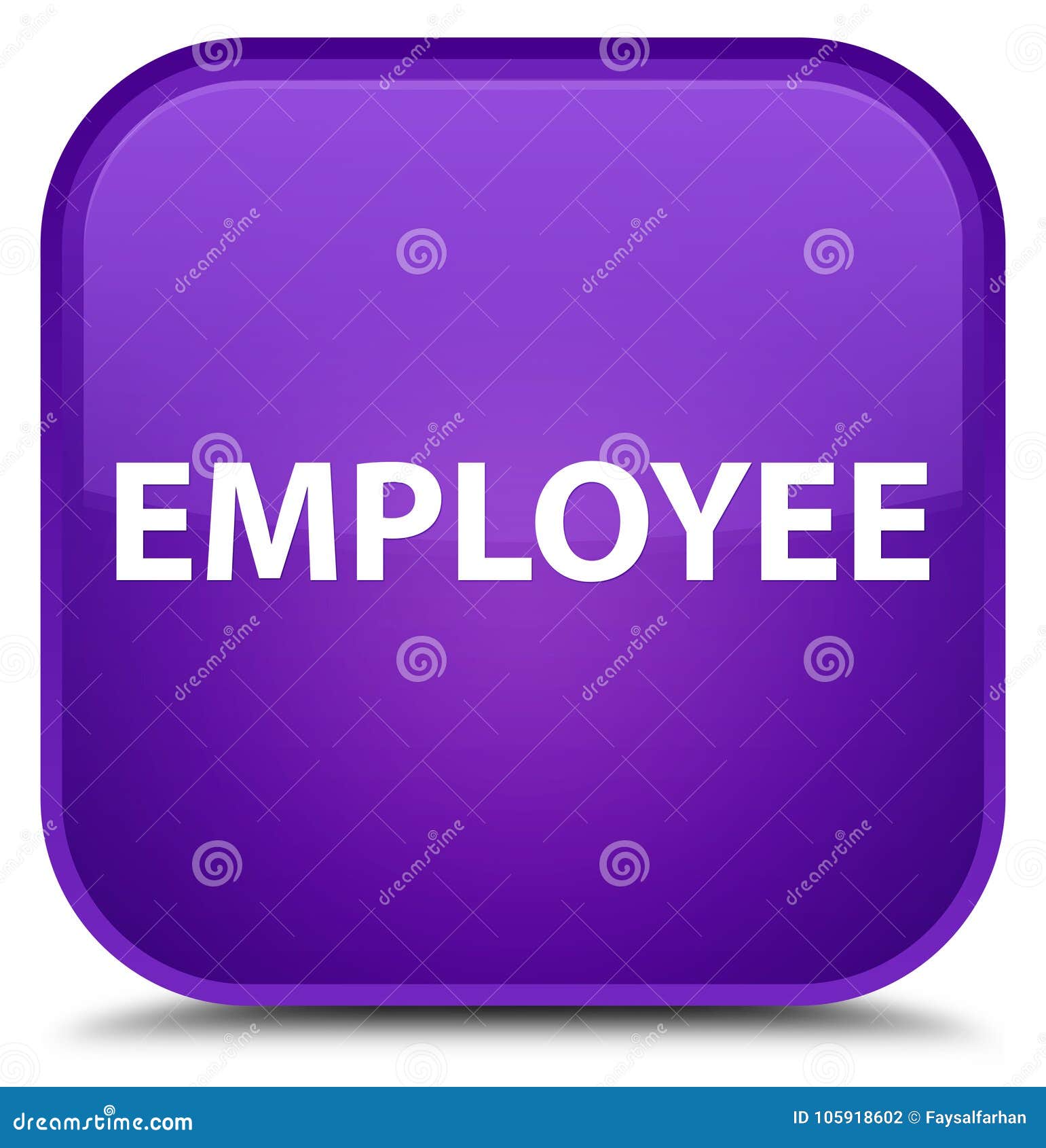 Employee Special Purple Square Button Stock Illustration - Illustration ...