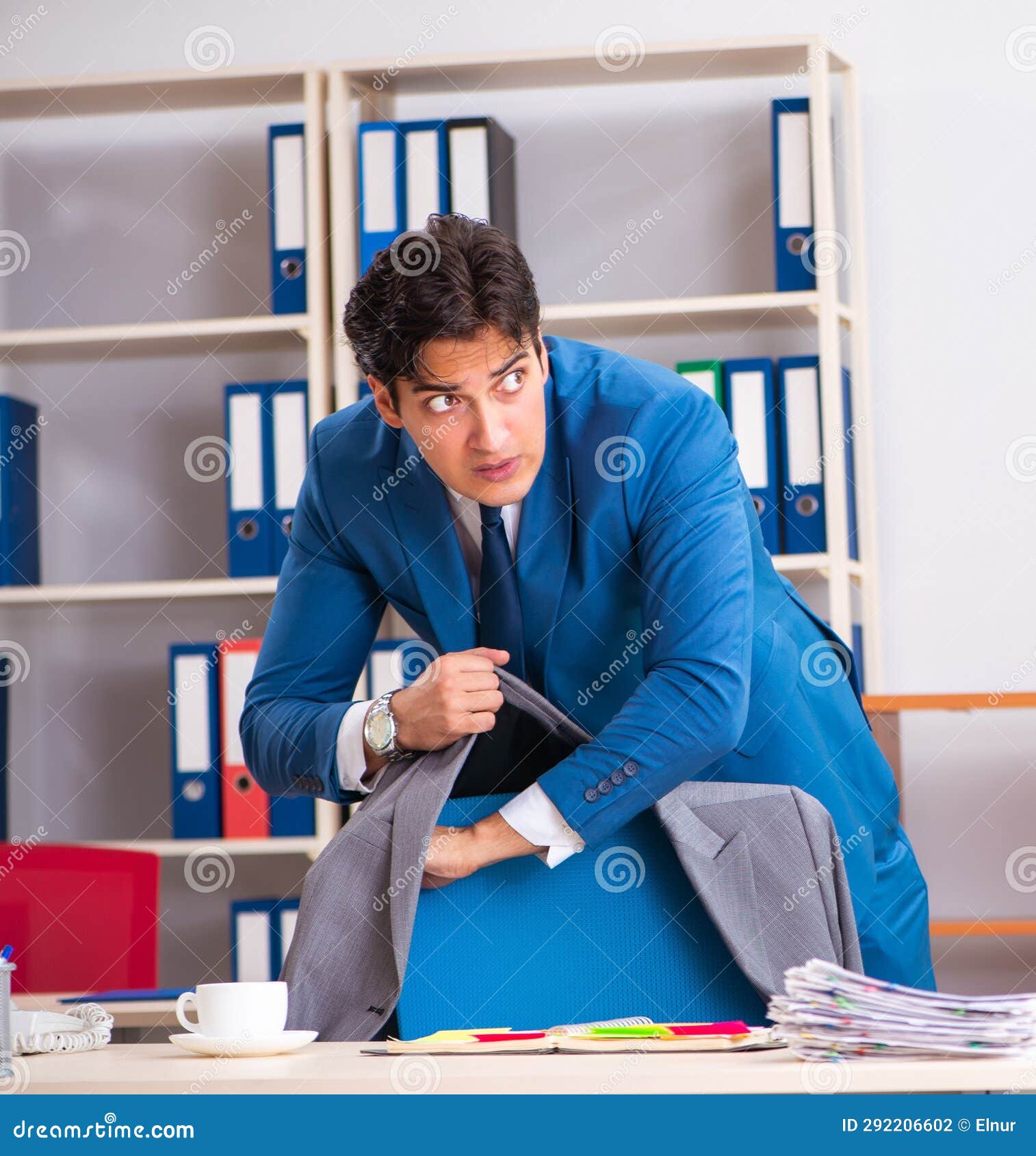 Employee Stealing Important Information in Industrial Espionage Stock ...