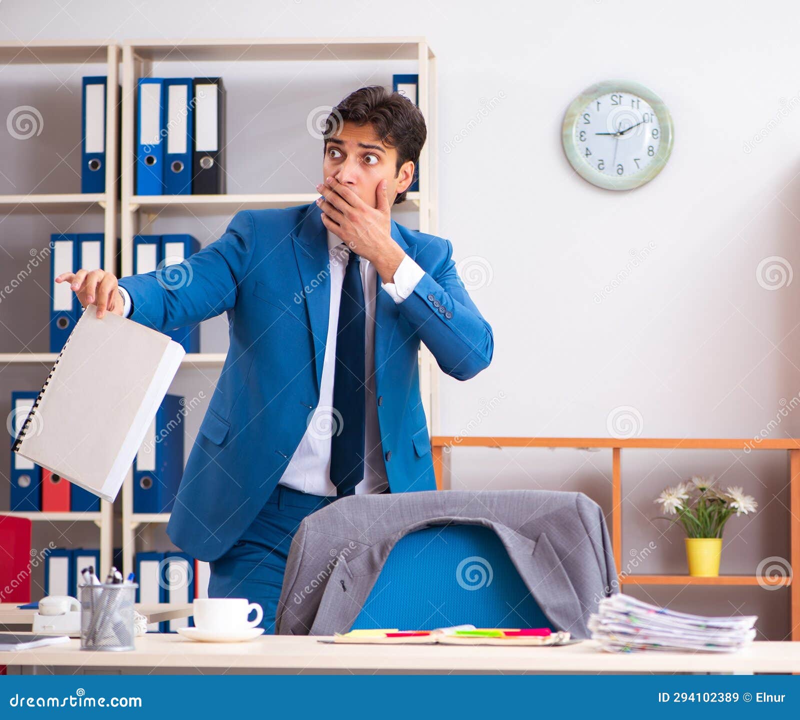 Employee Stealing Important Information in Industrial Espionage Stock ...