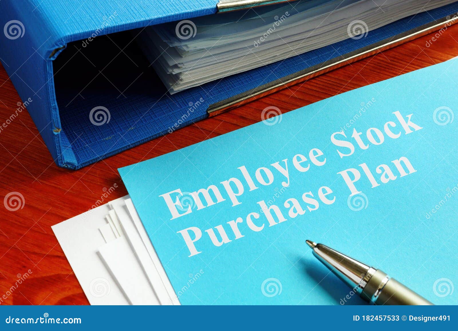 Employee Stock Purchase Plan ESPP and Folder Stock Image - Image of ...