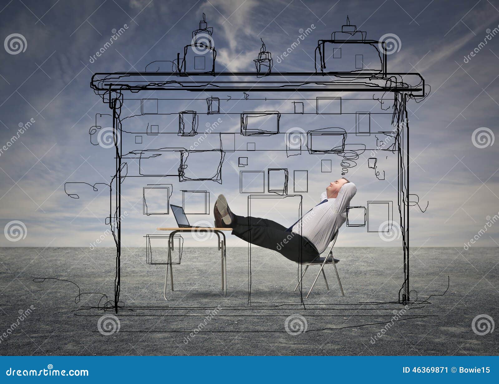 Employee Taking a Pause from Work Stock Image - Image of isolated ...