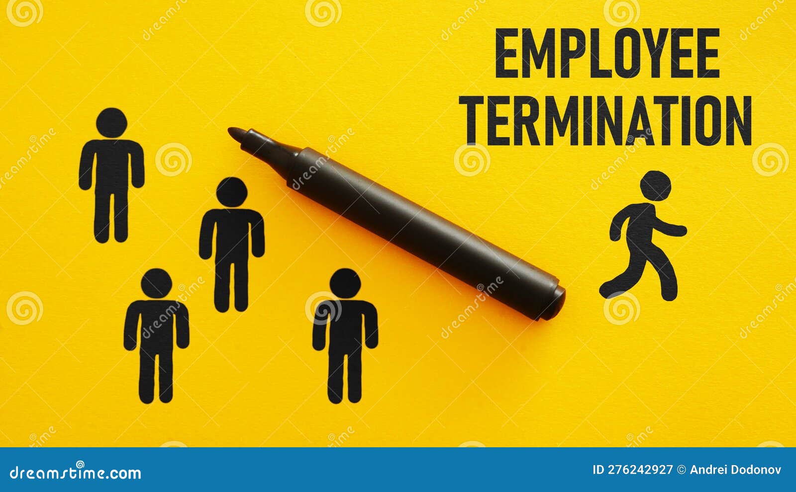 Employee Termination is Shown Using the Text Stock Image - Image of ...
