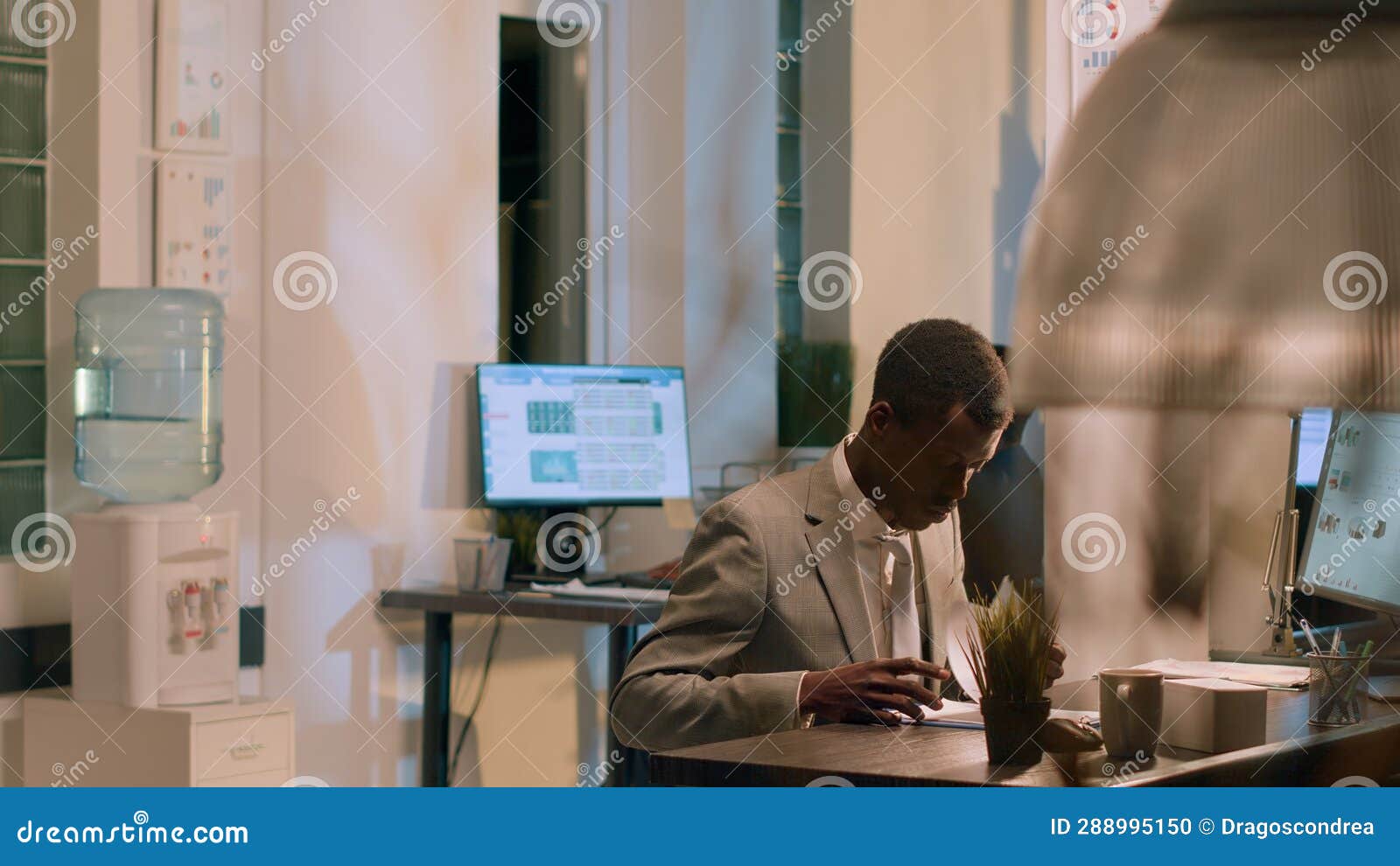 Employee Throwing Paperwork and Dancing Stock Photo - Image of business ...