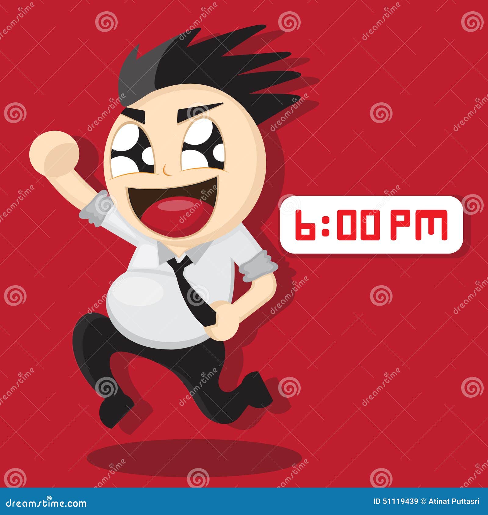 EMPLOYEE and Time Off work stock vector. Illustration of time - 51119439