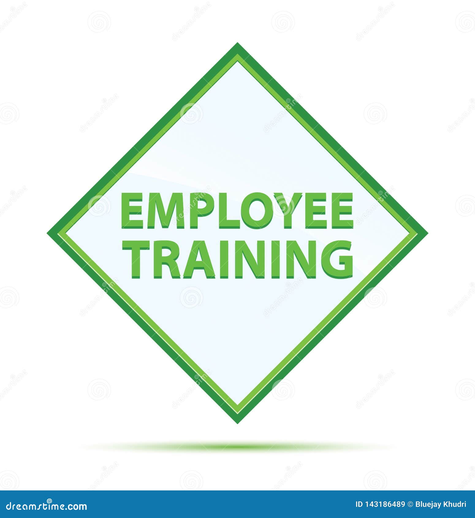 Employee Training Modern Abstract Green Diamond Button Stock ...