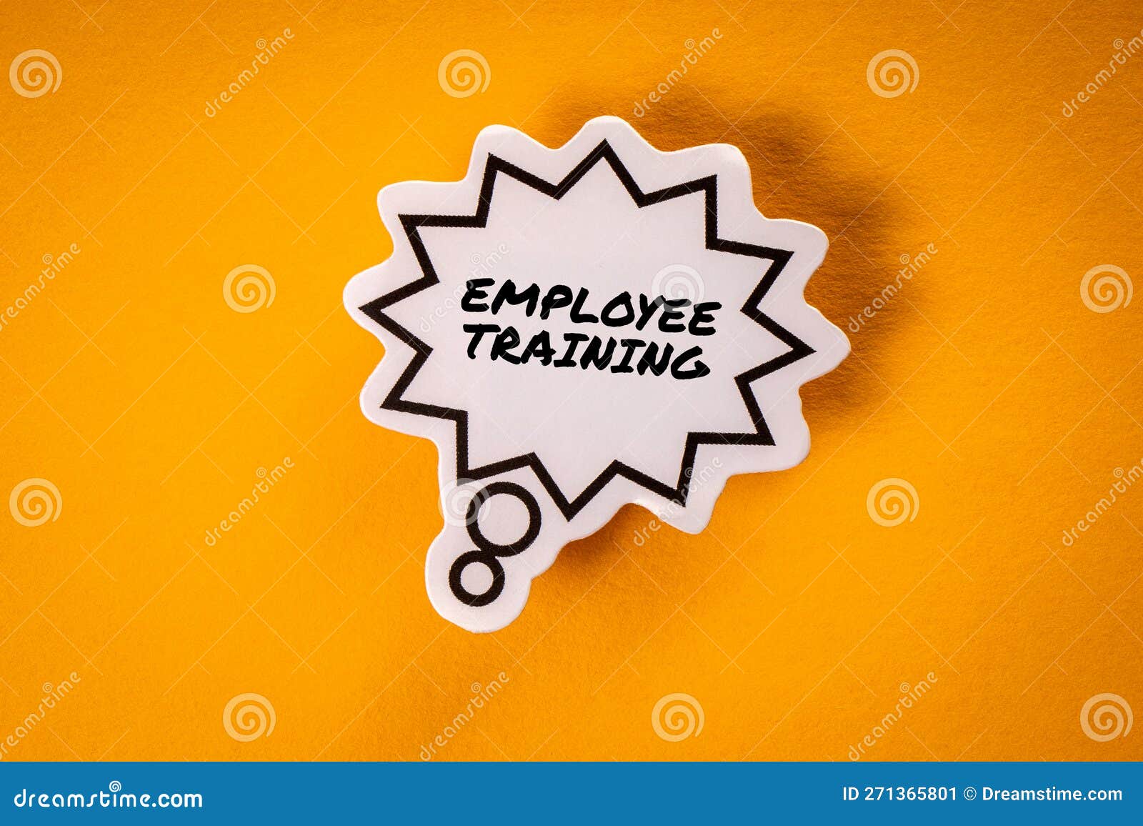 Employee Training. Speech Bubble with Text on Yellow Background Stock ...