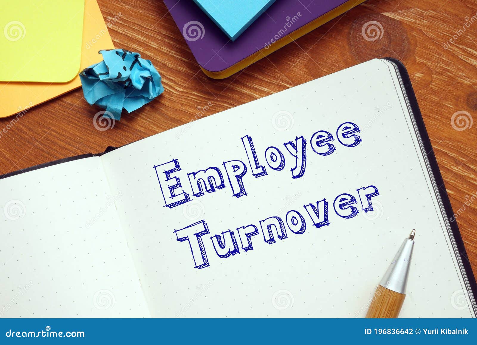 Employee Turnover Sign on the Sheet Stock Photo - Image of great ...