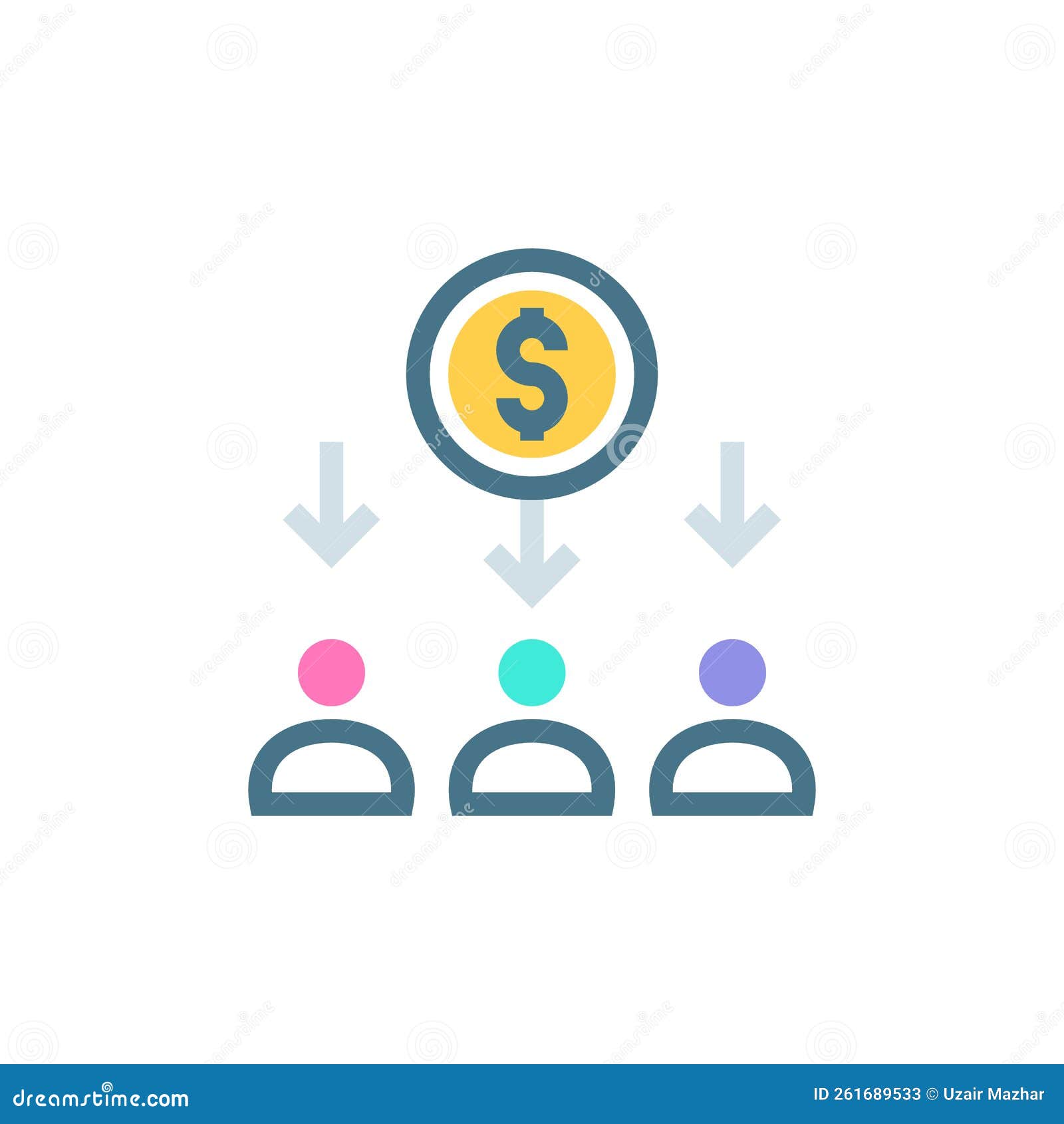 EMPLOYEE WAGES Icon in . Logotype Stock Illustration - Illustration of ...