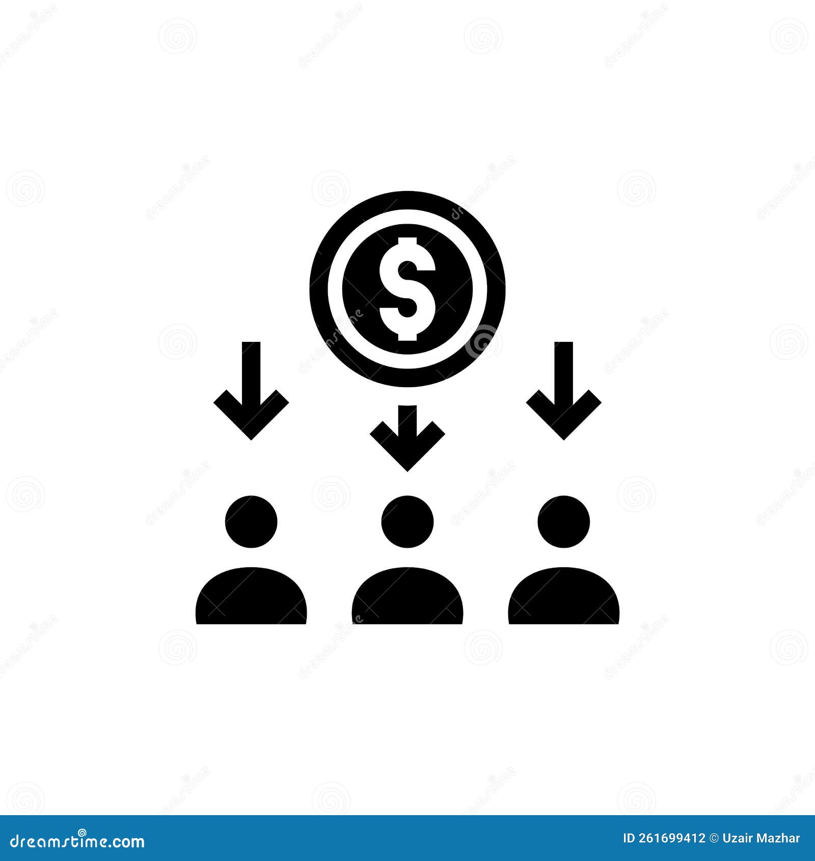 EMPLOYEE WAGES Icon in Vector. Logotype Stock Illustration ...