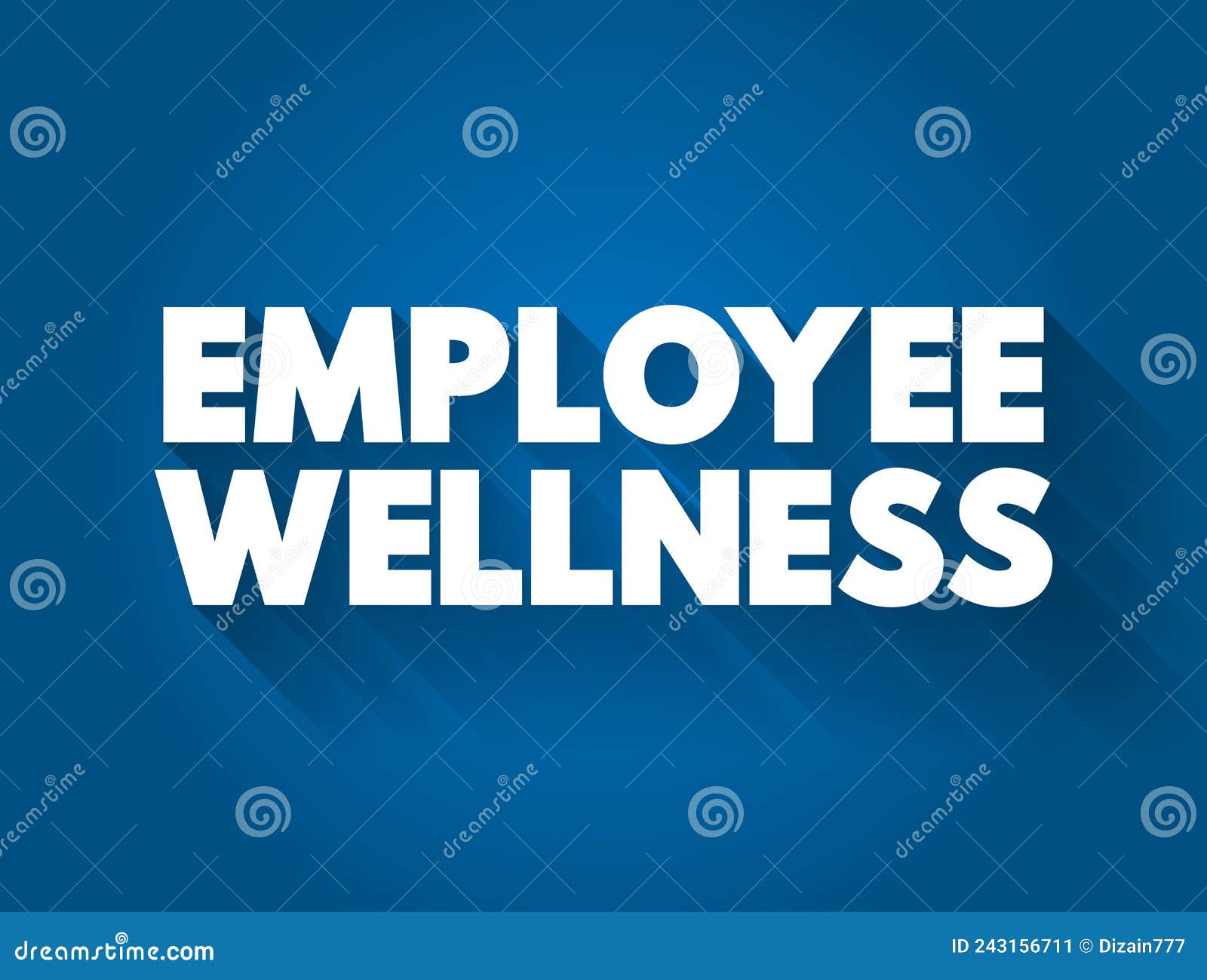 Employee Wellness Text Quote, Concept Background Stock Illustration ...
