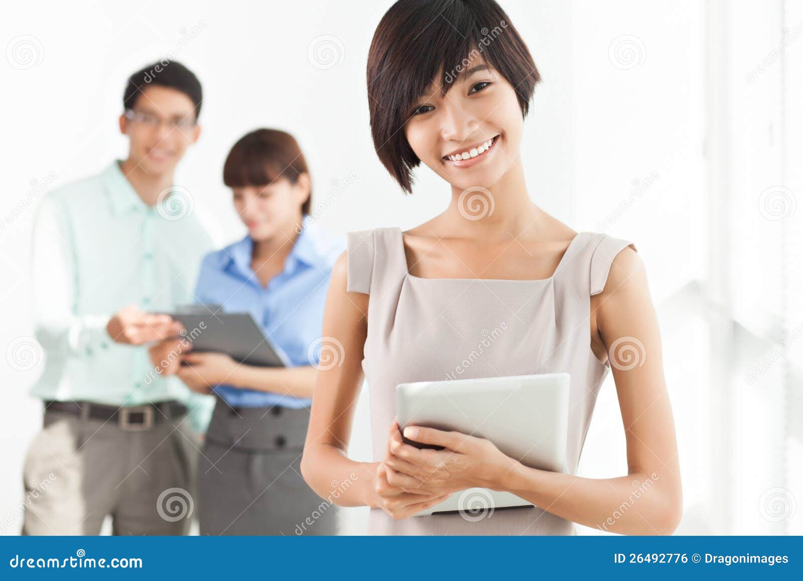 Employees stock photo. Image of businesswoman, foreground - 26492776