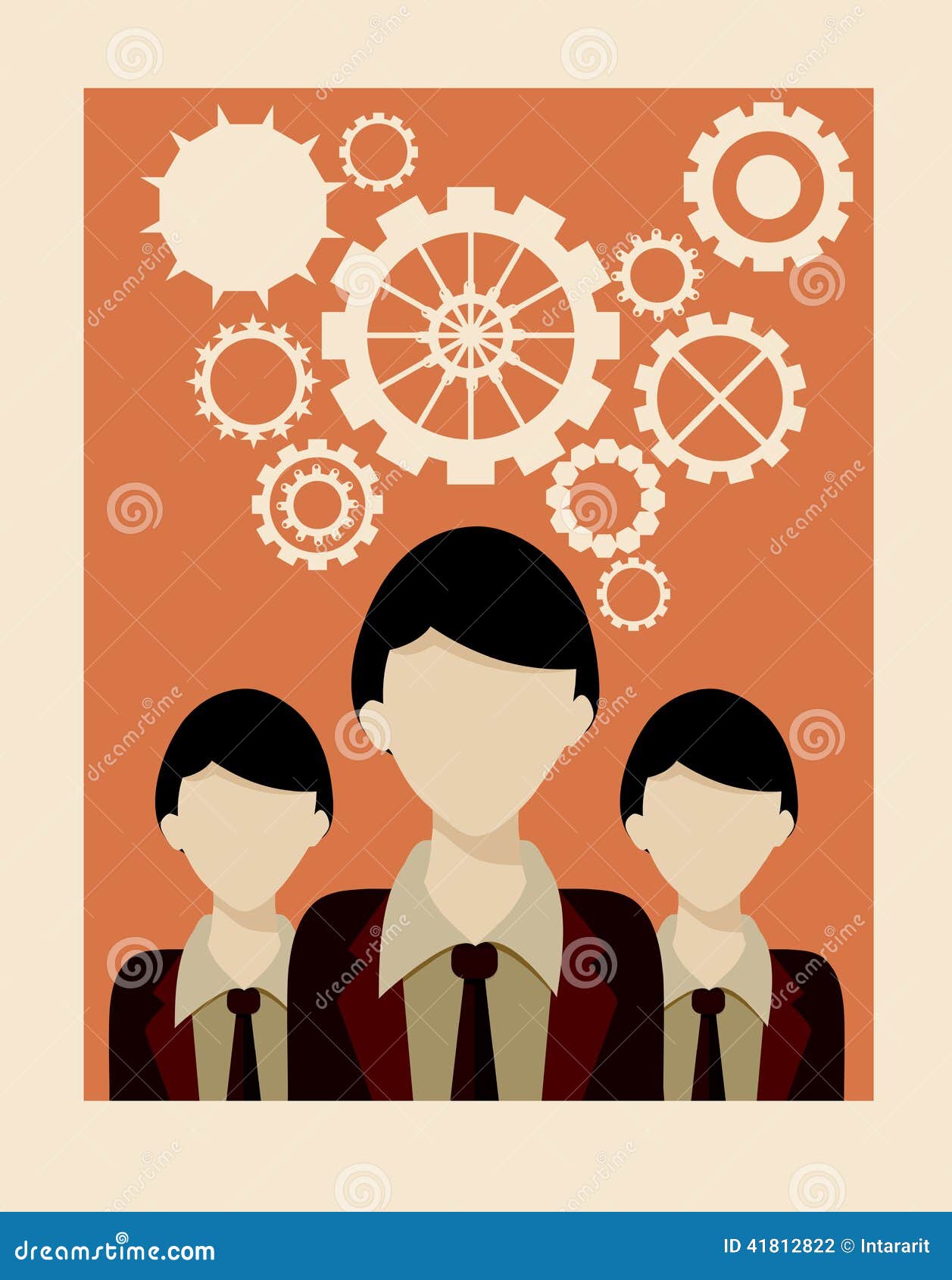 Employees stock vector. Illustration of career, lady - 41812822