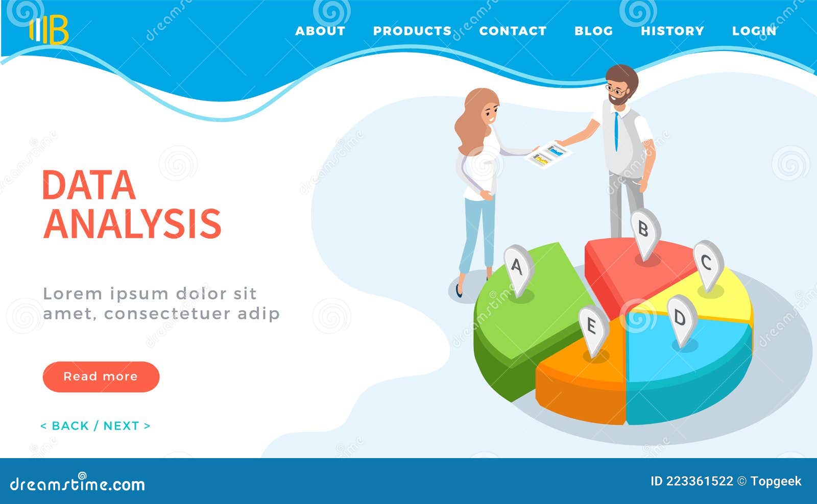 Employees Analyze Statistical Indicators, Business Data. Characters ...