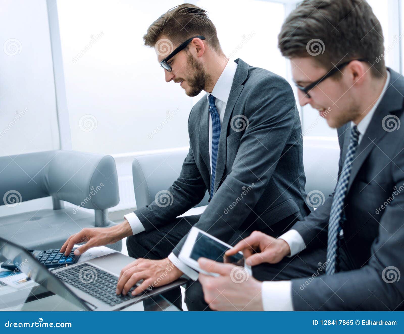 Employees Analyzing Data Using Modern Gadgets Stock Image - Image of ... Employees Analyzing Data Using Modern Gadgets Stock Image - Image of ...