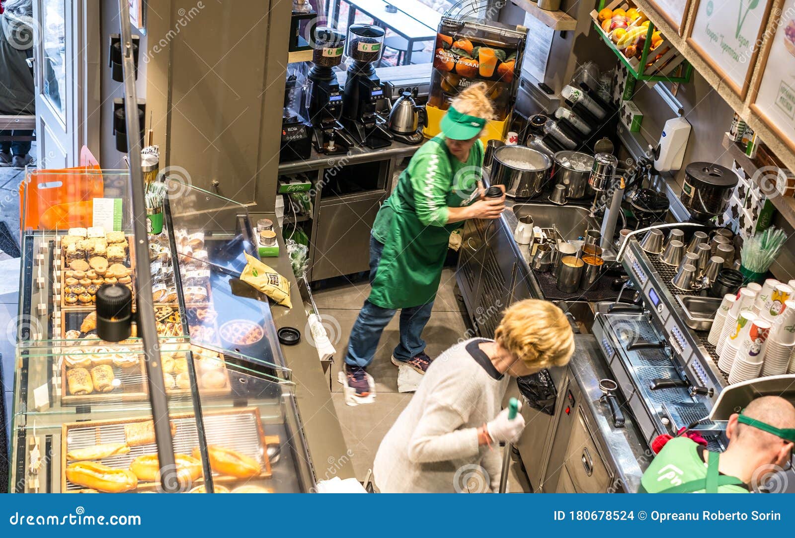 Employees at the Bakery at Work Editorial Stock Image - Image of people ...