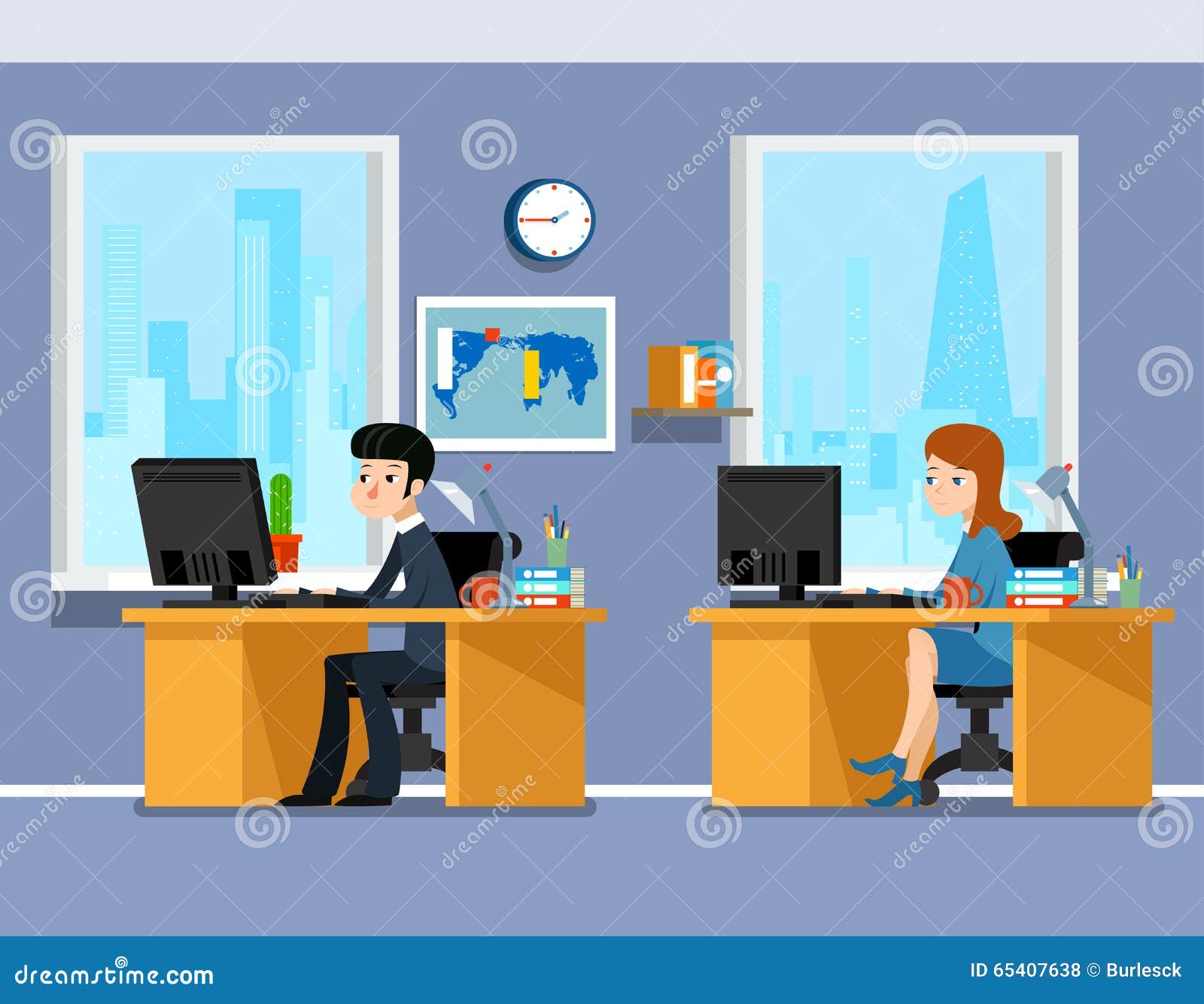 Employees Cartoons, Illustrations & Vector Stock Images - 50267 ...