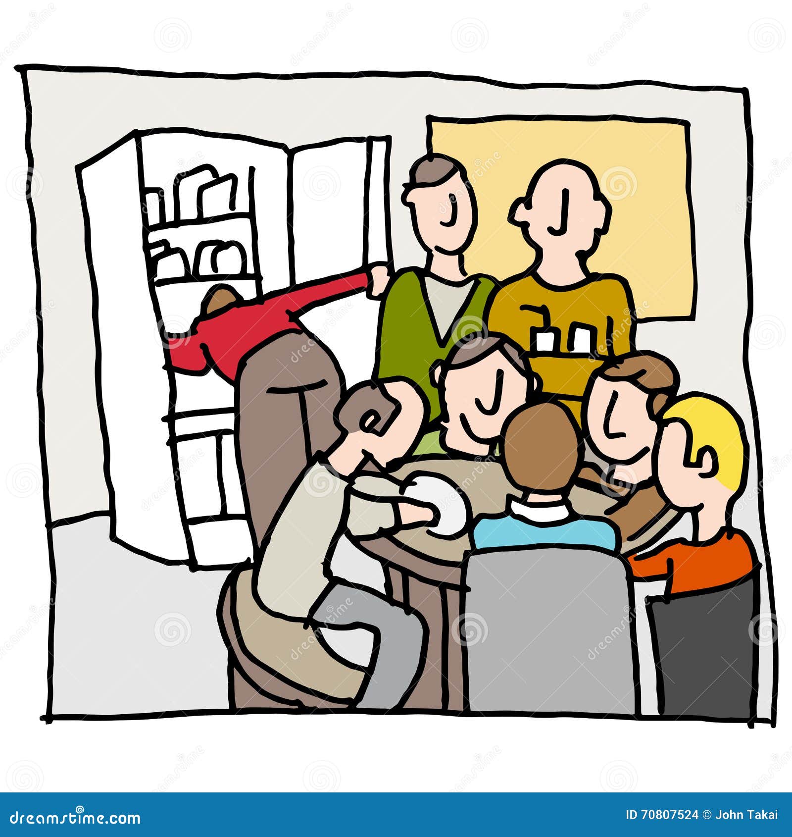 Crowded Room Clipart