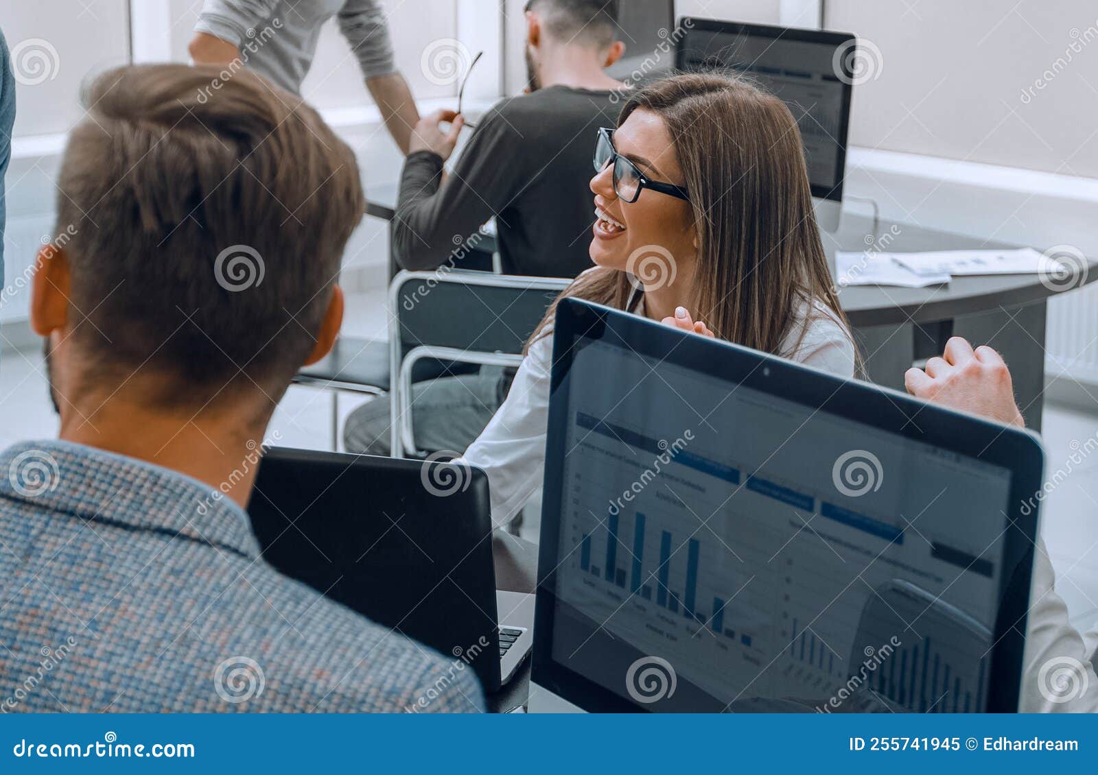 Employees Discuss Problems in the Workplace Stock Image - Image of ...