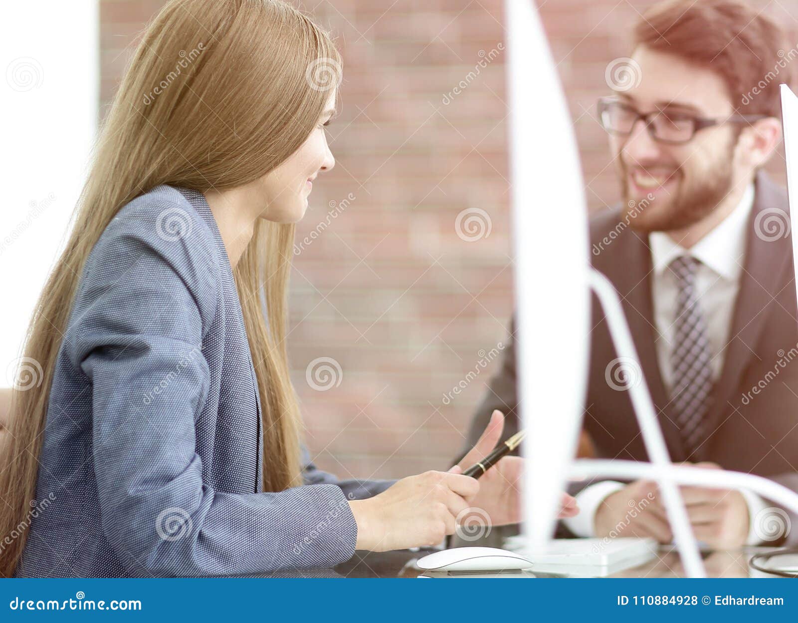 Employees Discuss Work Issues in the Office Stock Photo - Image of ...