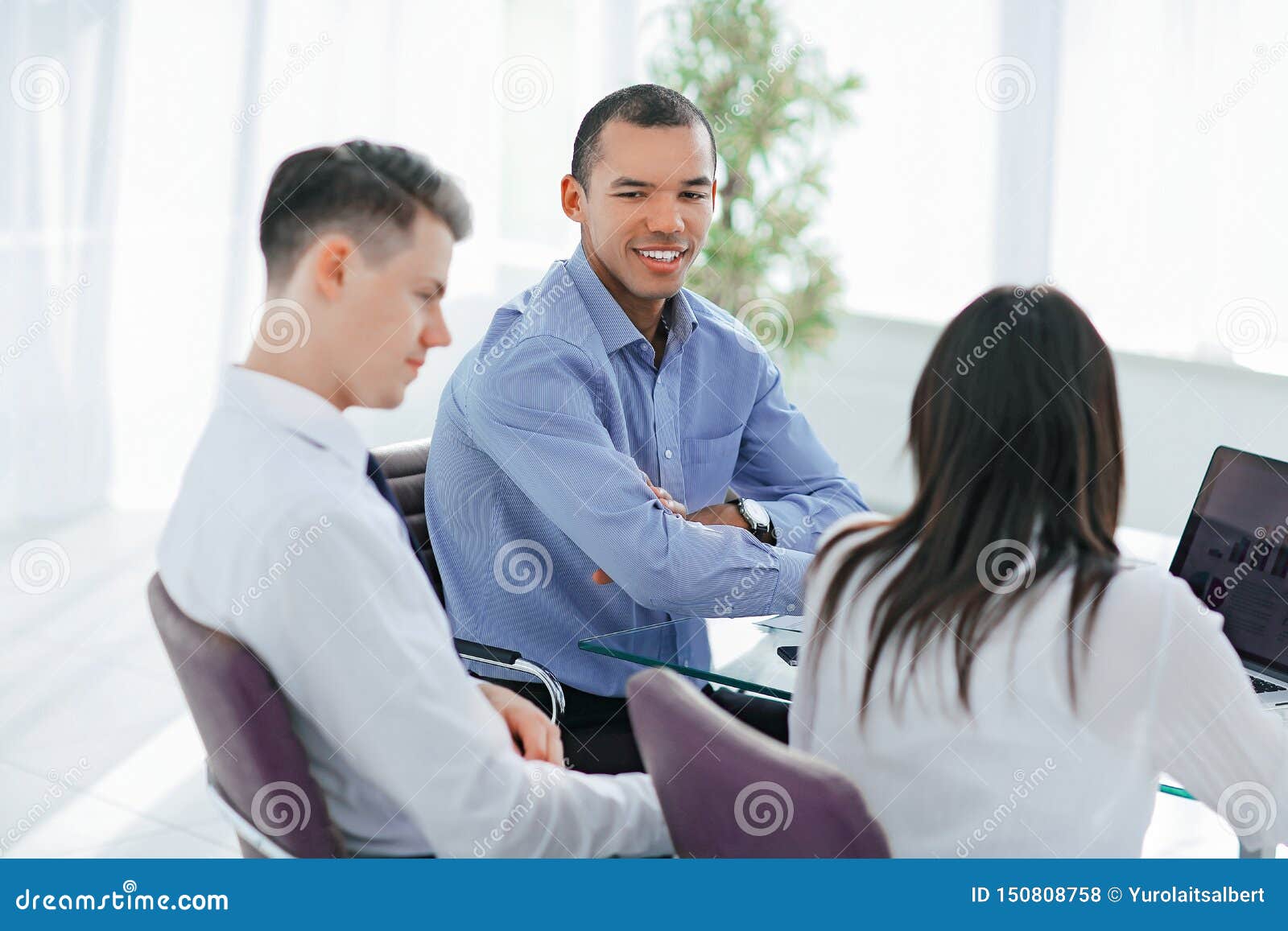 Employees Discussing New Ideas in the Workplace Stock Photo - Image of ... Employees Discussing New Ideas in the Workplace Stock Photo - Image of ...