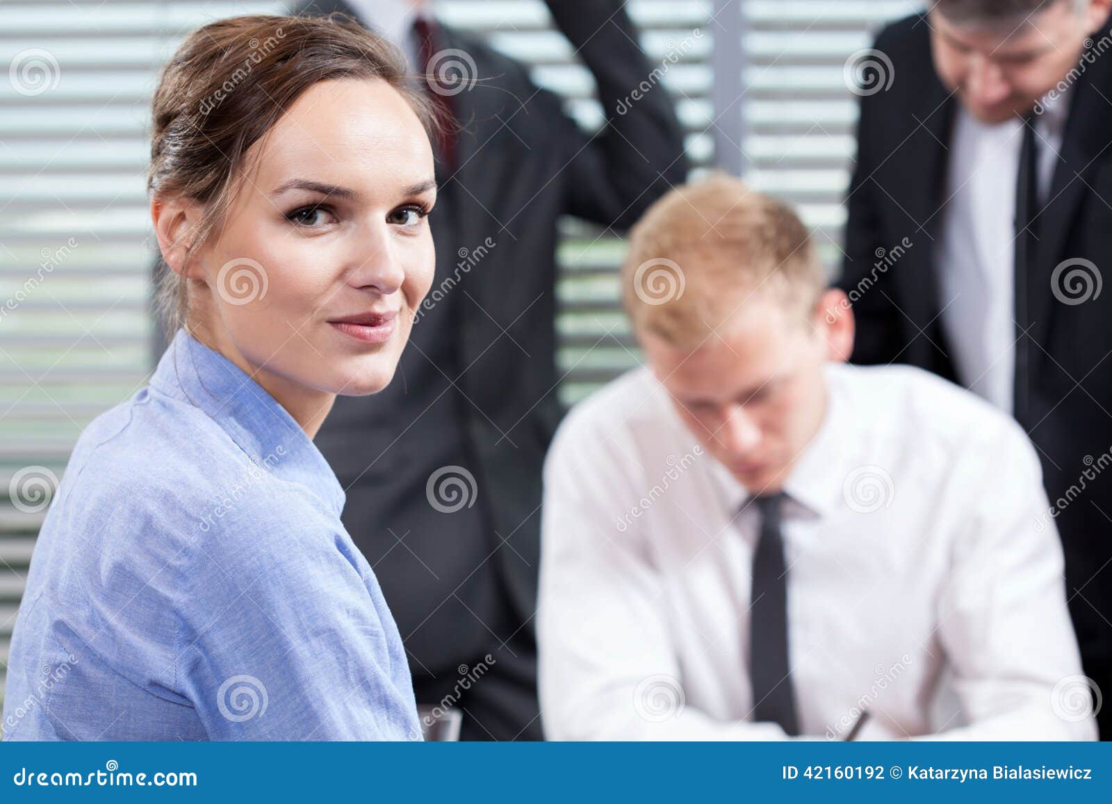 Employees doing their job stock photo. Image of partners - 42160192