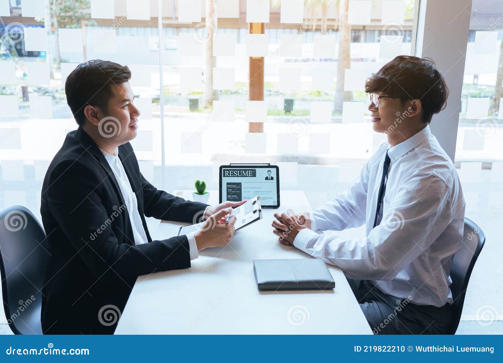 Employees are Explaining about Their Past Work Experience for Job ...