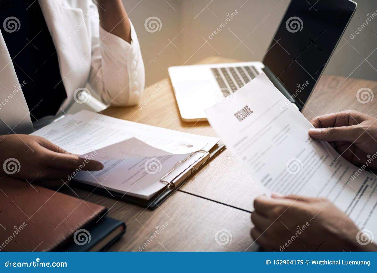 Employees are Explaining about Their Past Work Experience for Job ...