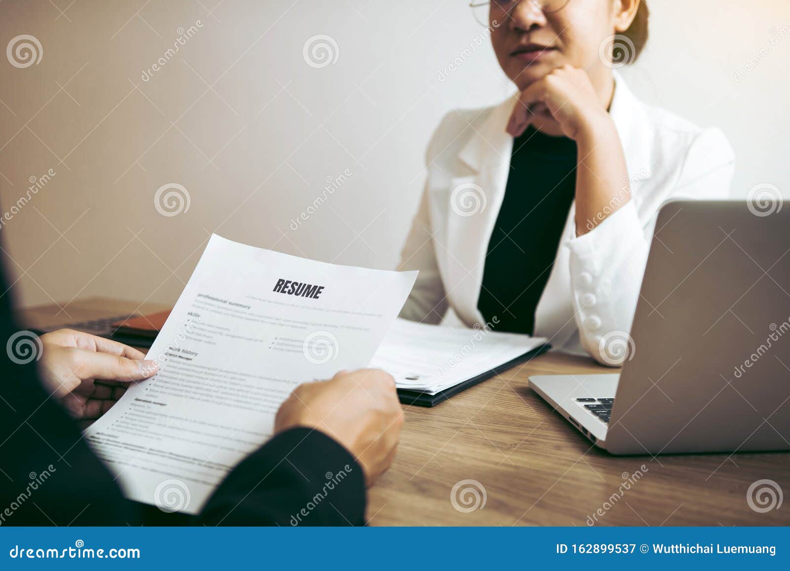 Employees are Explaining about Their Past Work Experience for Job ...