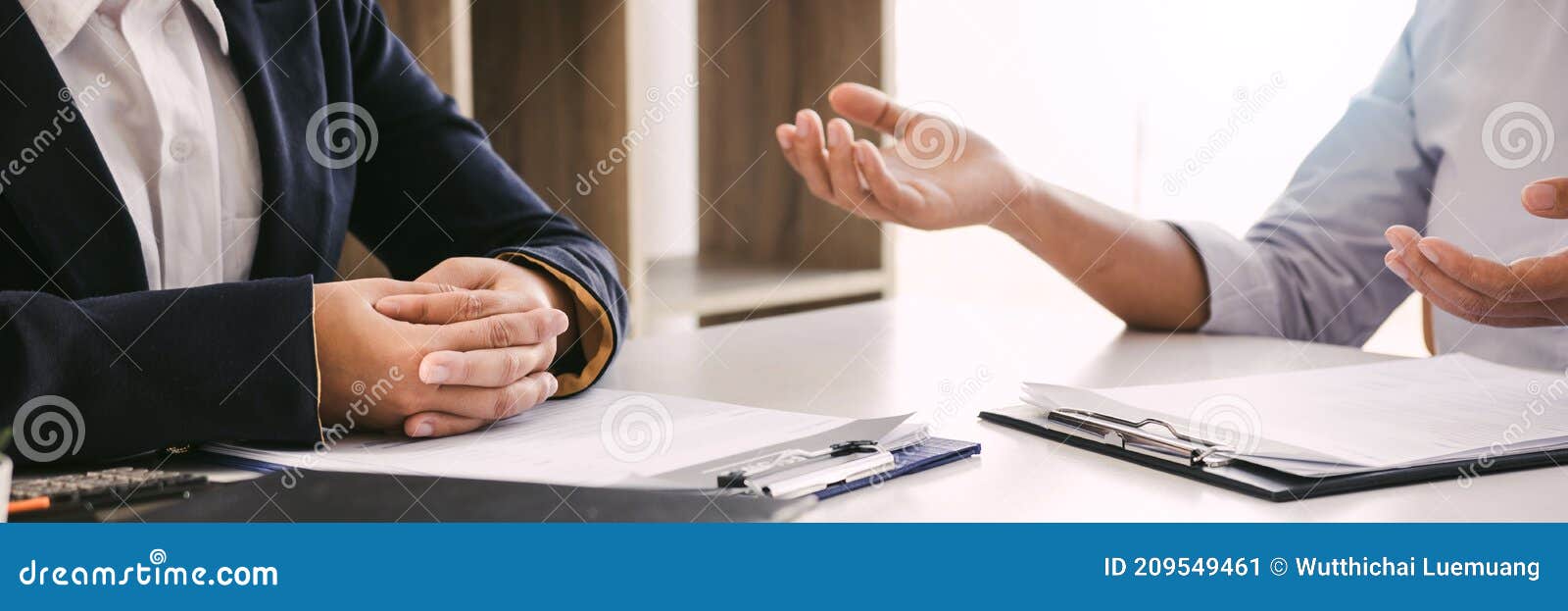 Employees are Explaining about Their Past Work Experience for Job ...