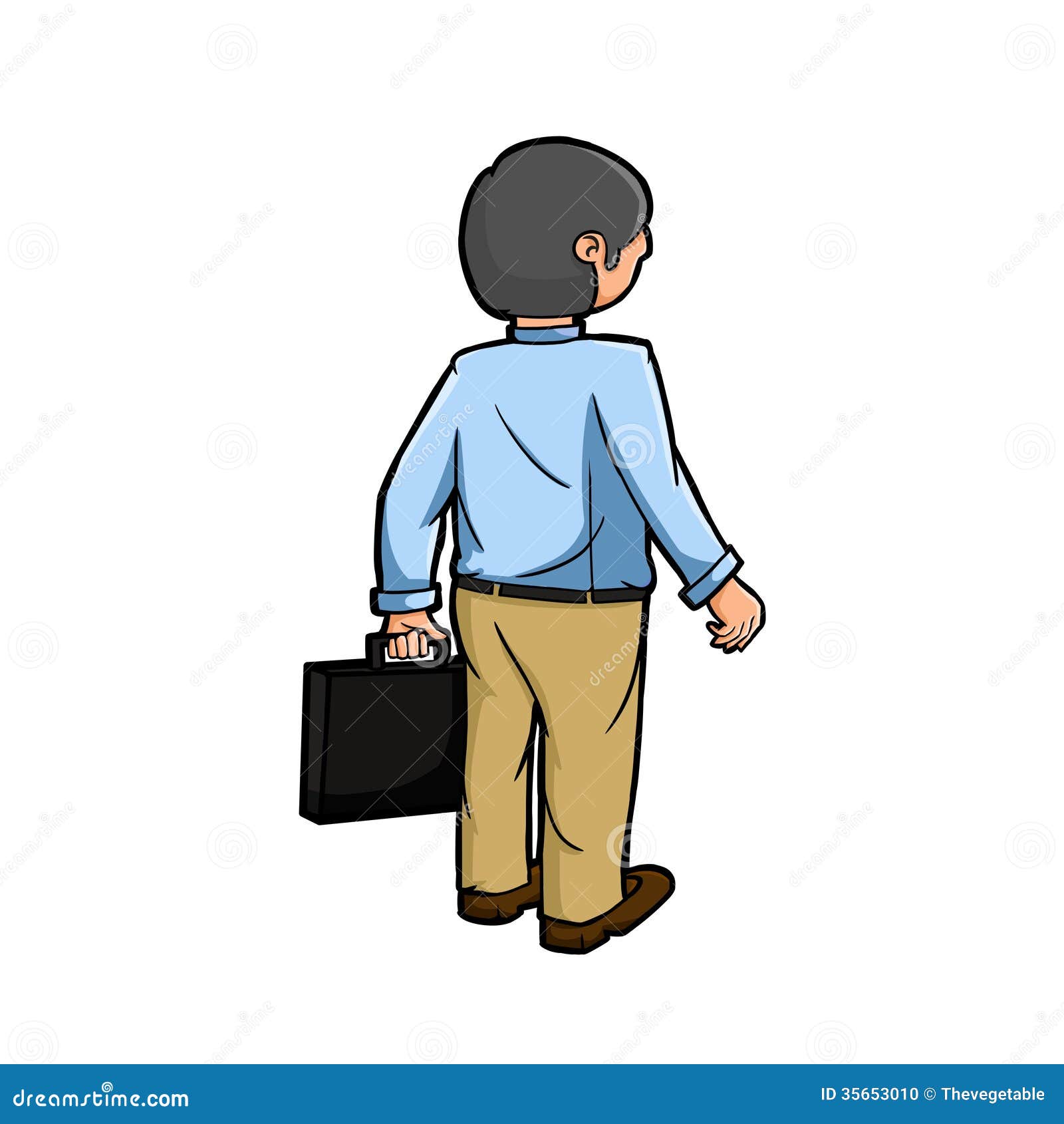 Employees go to the office stock illustration. Illustration of employee ...