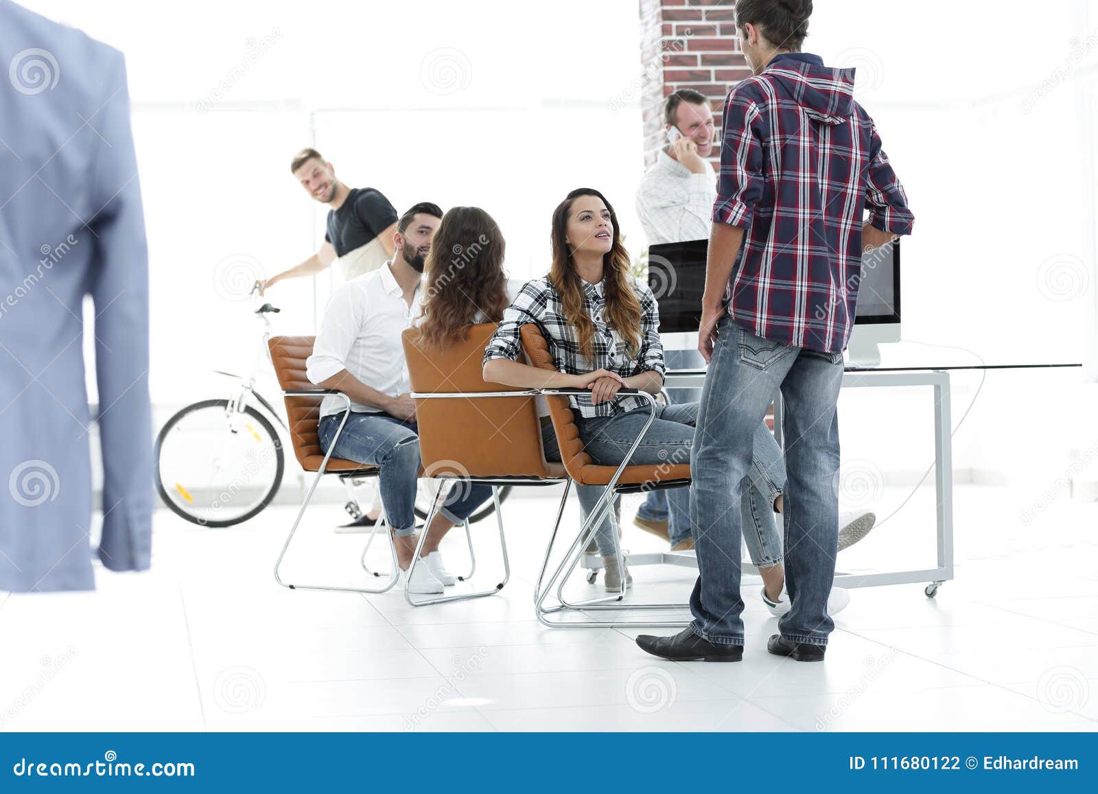 Employees of Modeling Agencies on the Workplace Stock Photo - Image of ...