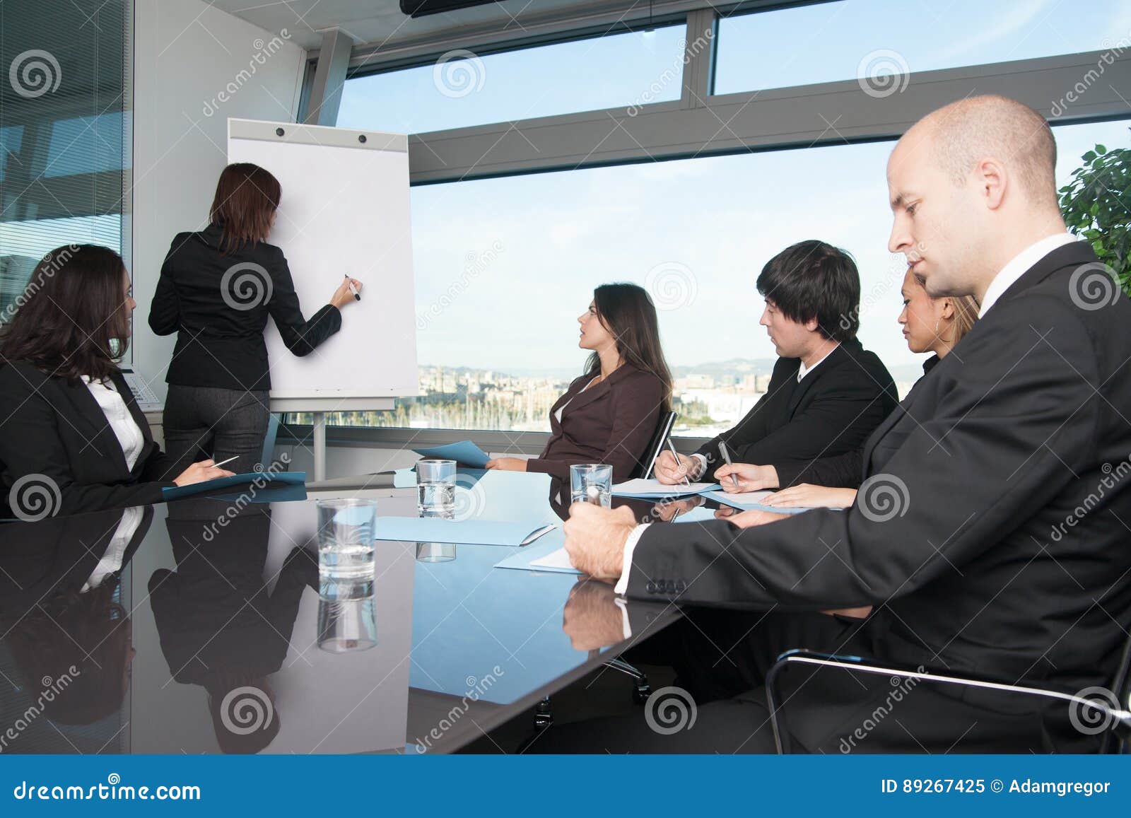 Employees in a Motivation Seminar Stock Image - Image of staff, office ...