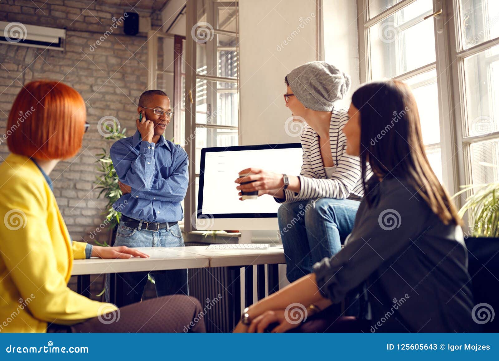 Employees in office stock image. Image of architect - 125605643