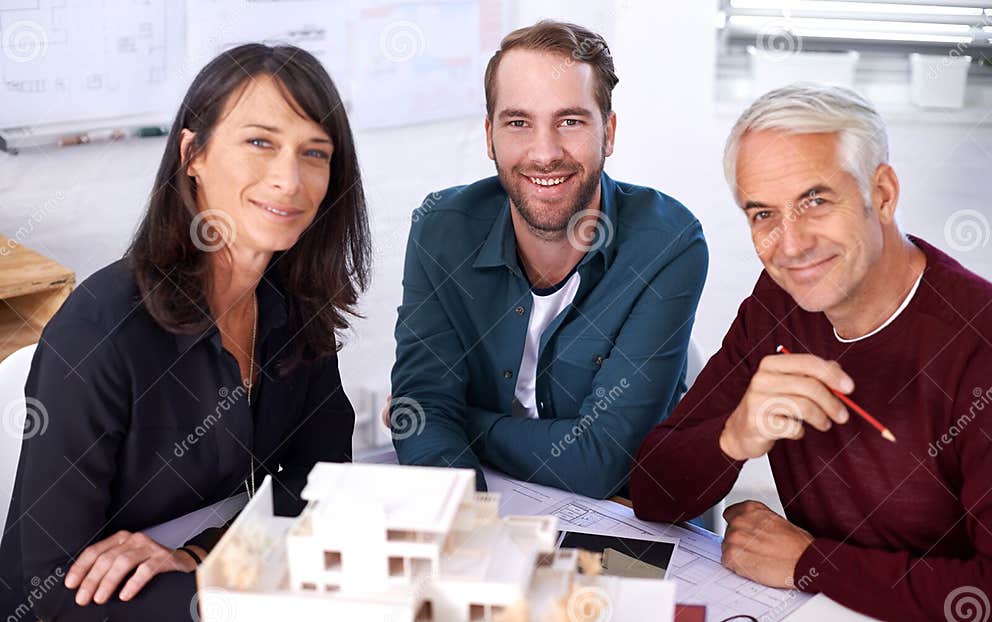 Employees, Portrait and Model for Industrial Architecture, Presentation ...