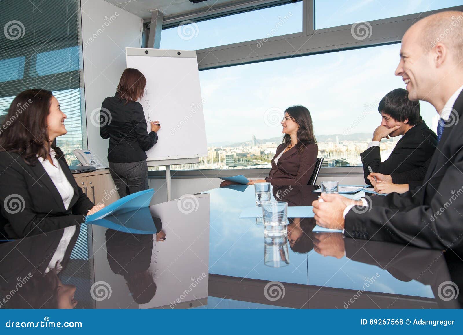 Employees in a seminar stock photo. Image of manager - 89267568