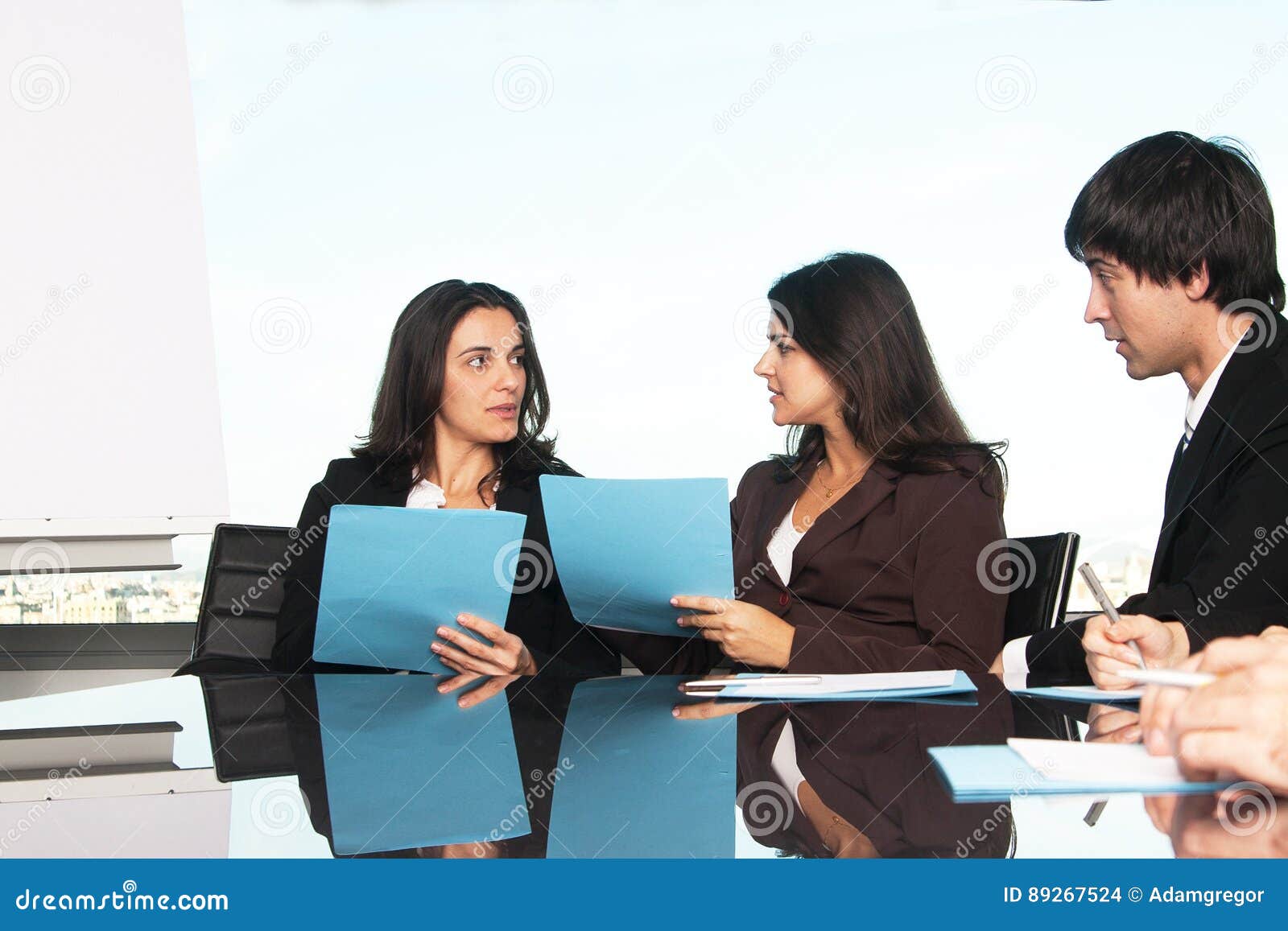 Employees in a Seminar Comparing Data Stock Photo - Image of employee ...