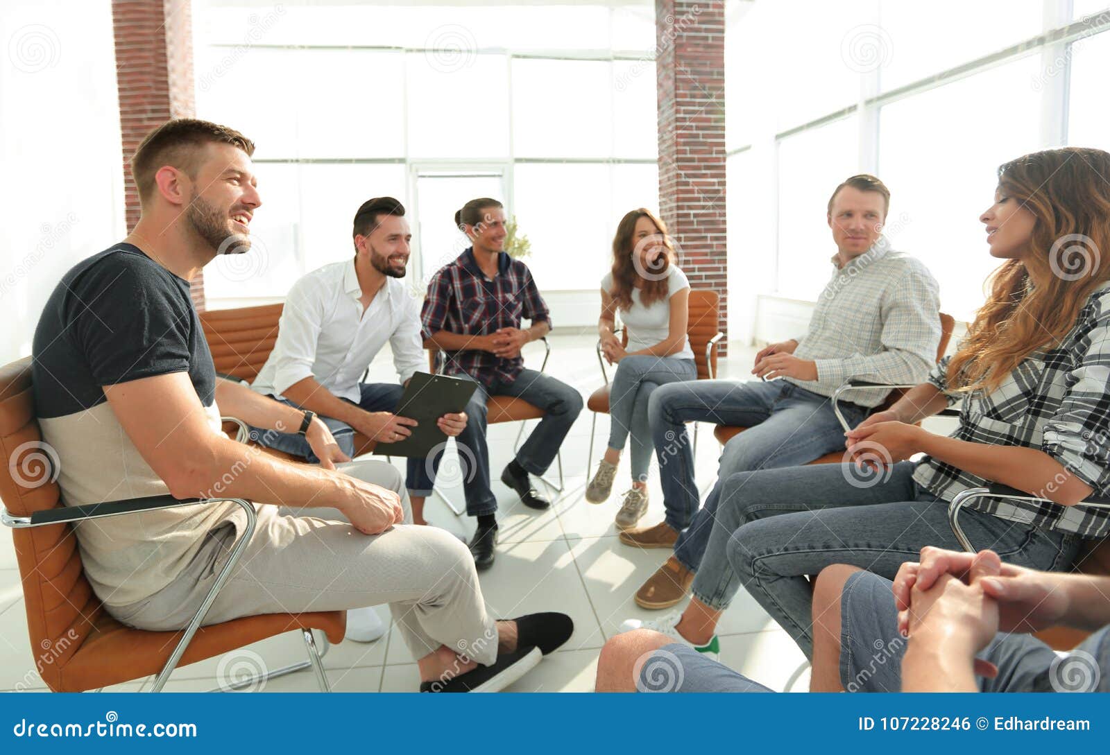 Employees at the Seminar on Team Building Stock Photo - Image of ...
