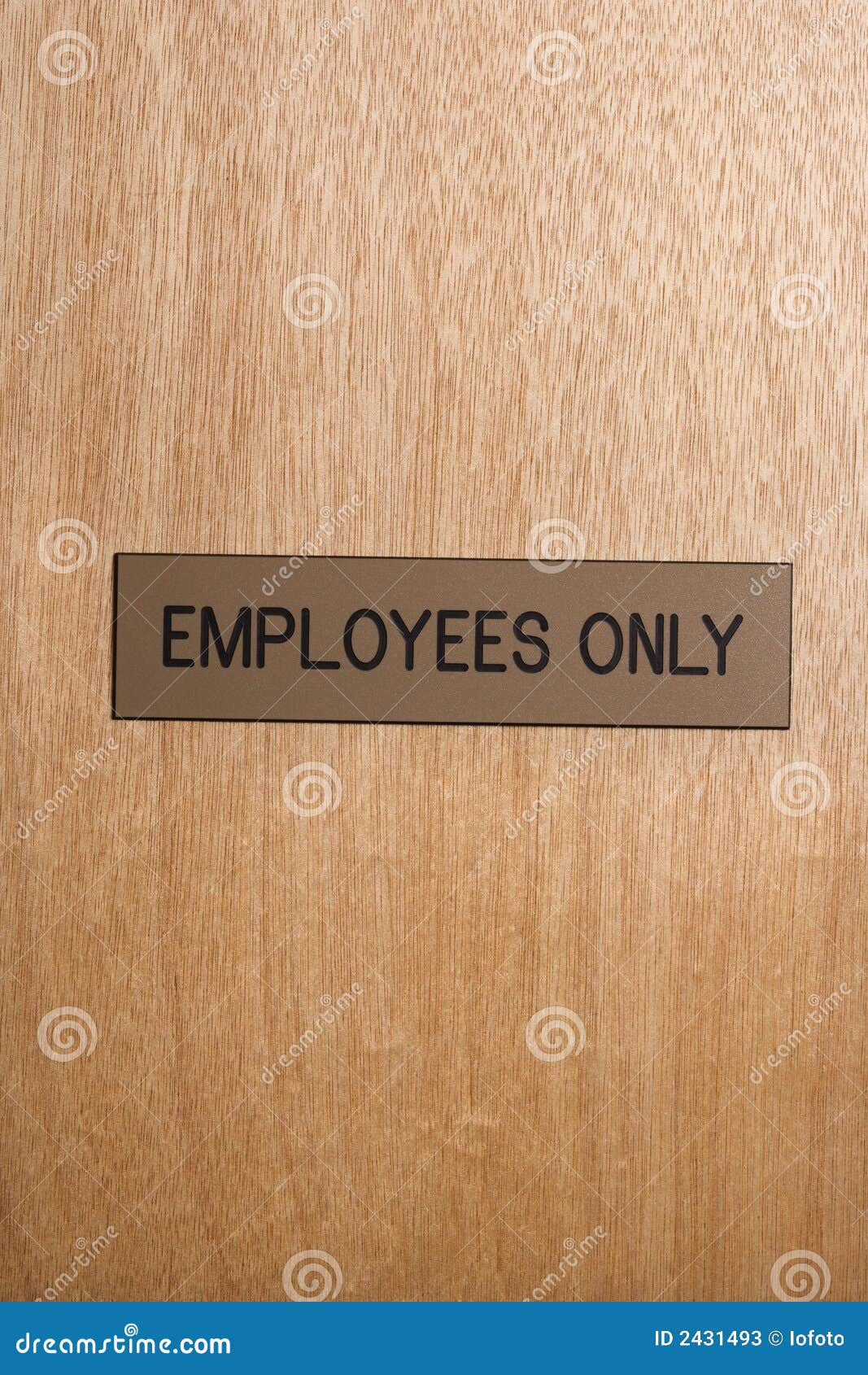 Employees only sign. stock image. Image of colour, sign - 2431493
