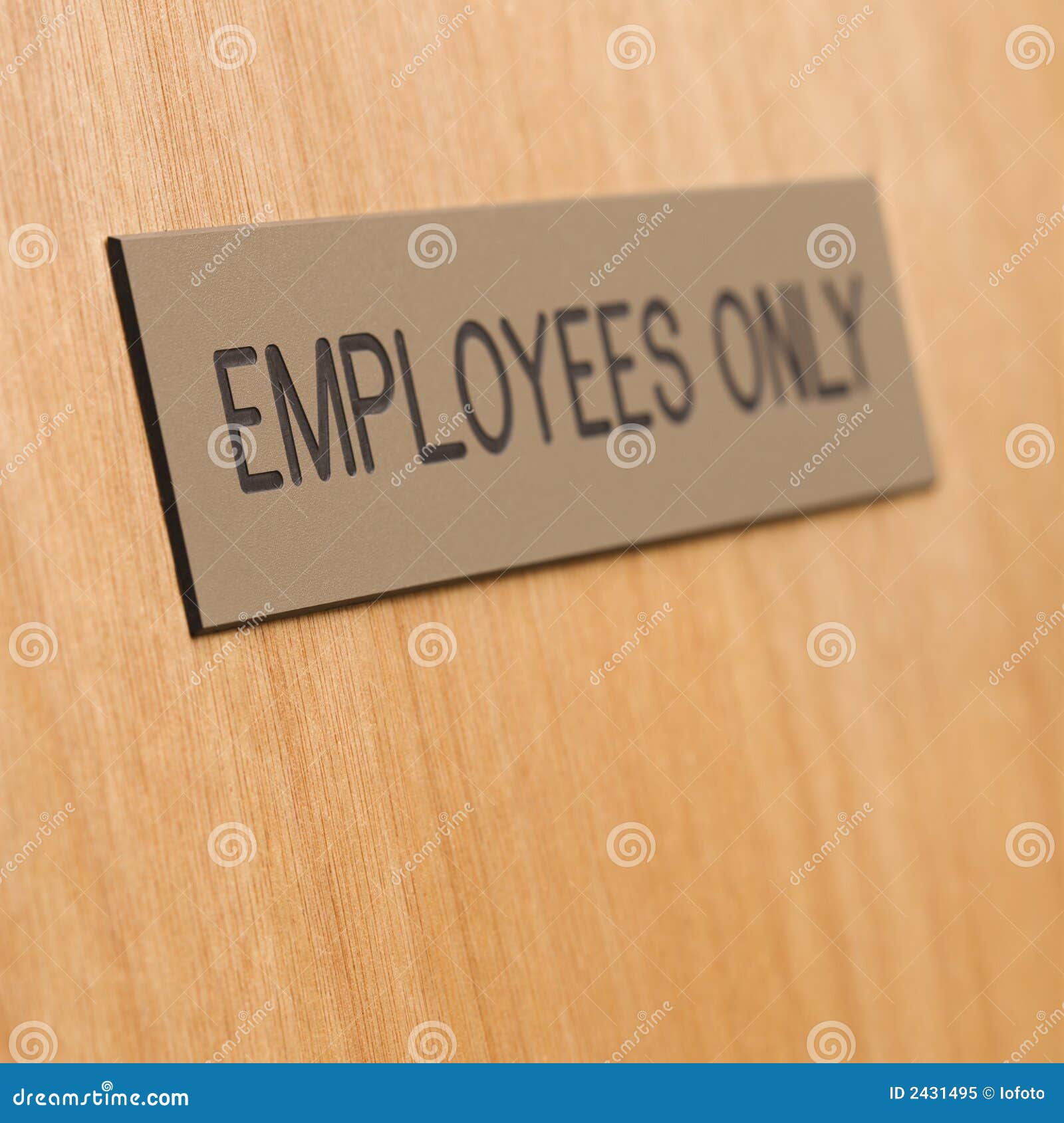 Employees Only Sign. Stock Photo | CartoonDealer.com #3532482