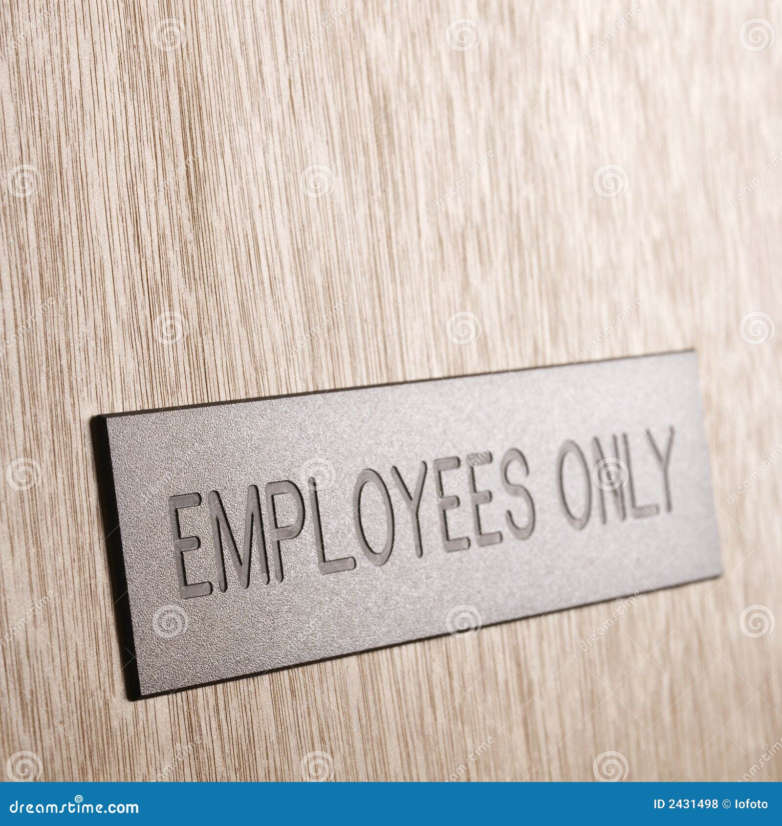 Employees only sign. stock photo. Image of copy, 070119j0244 - 2431498