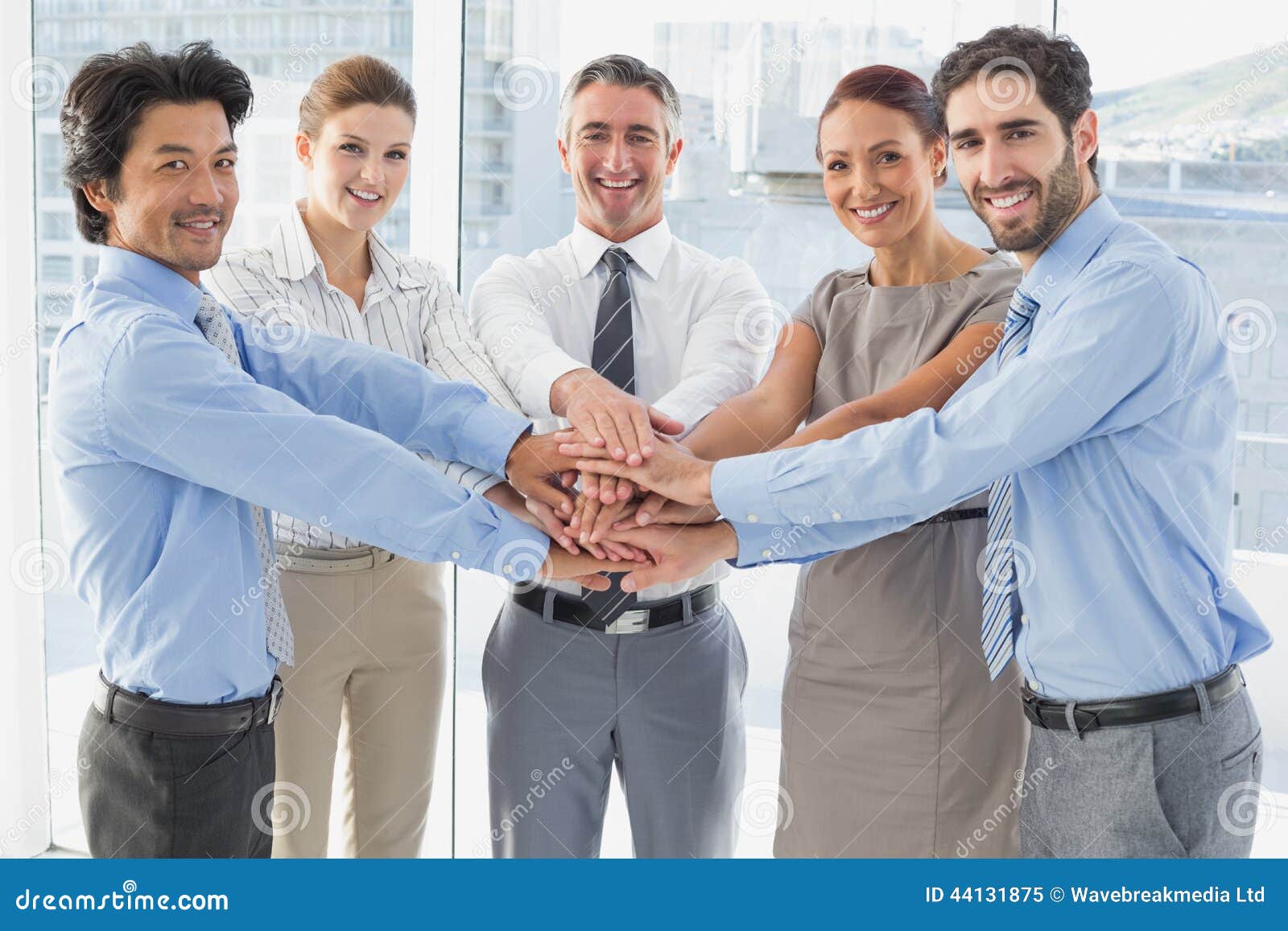 Employees Smiling and Having Fun Stock Image - Image of indoors ...