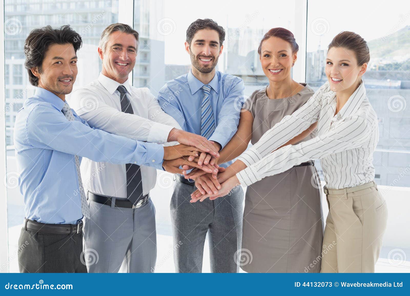 Employees Smiling and Having Fun Stock Image - Image of businesswoman ...