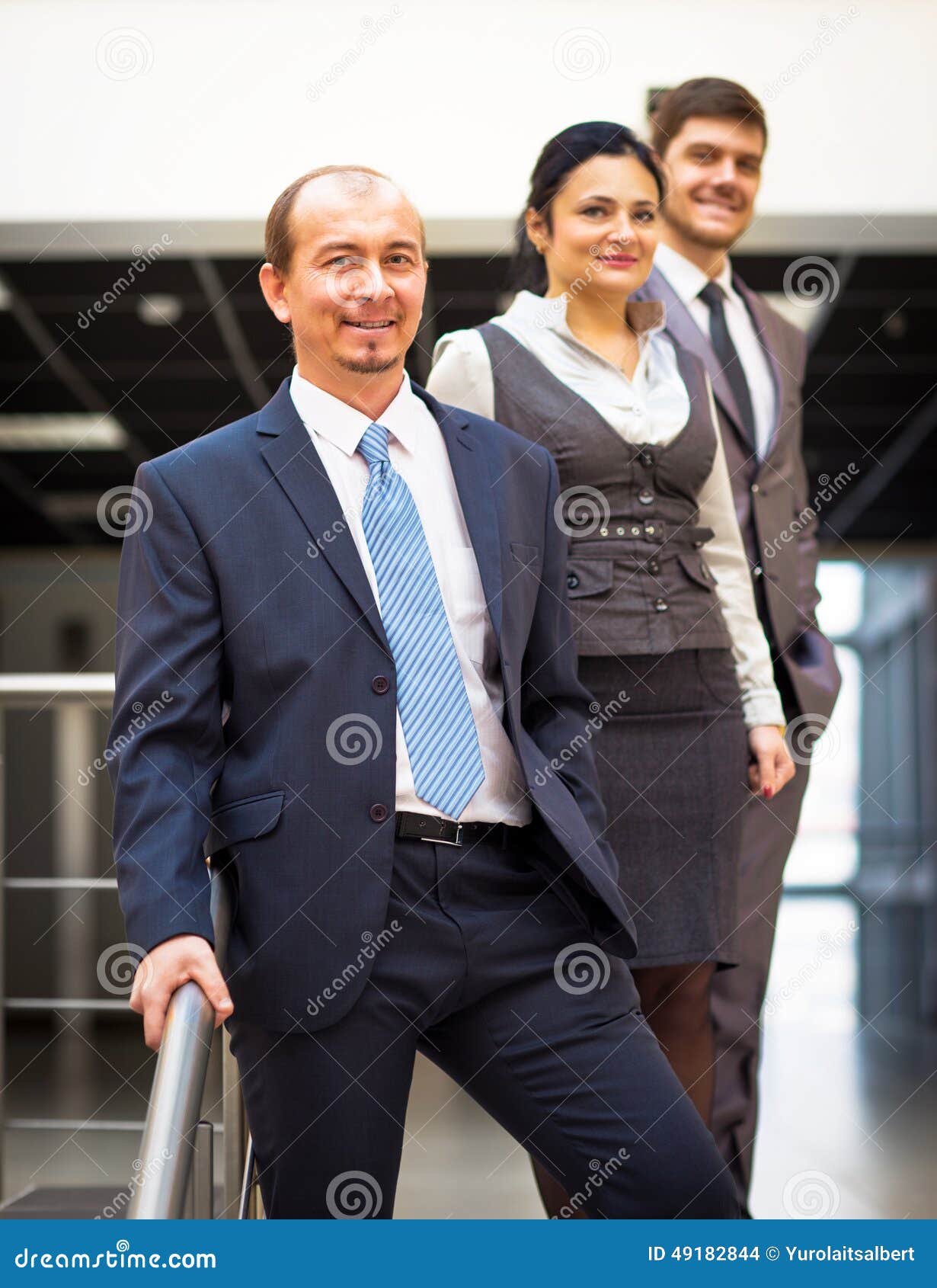 Employees Standing Around Their Manager Stock Photo - Image of ...