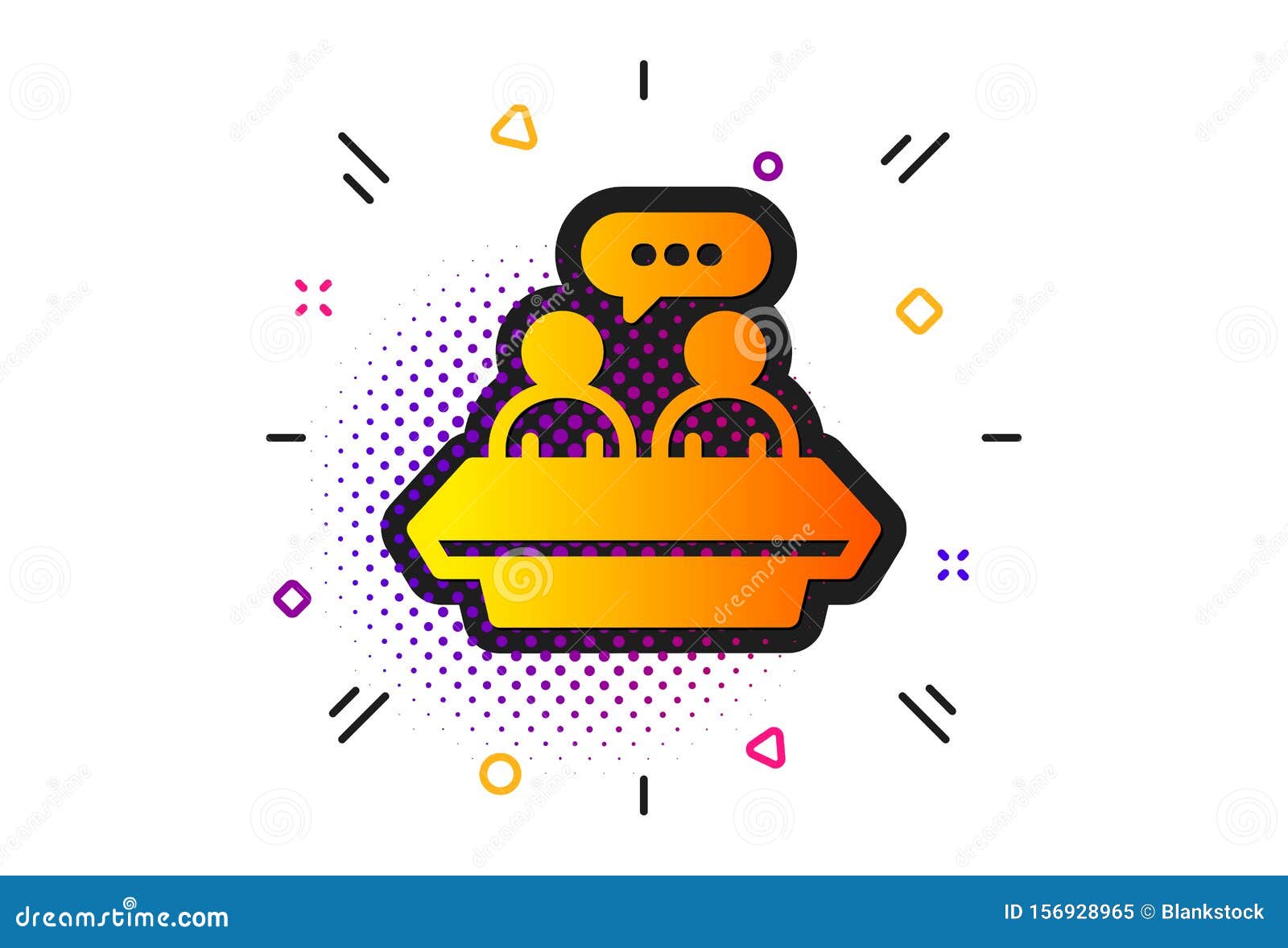 Employees Talk Icon. Collaboration Sign. Development Partners. Vector ...