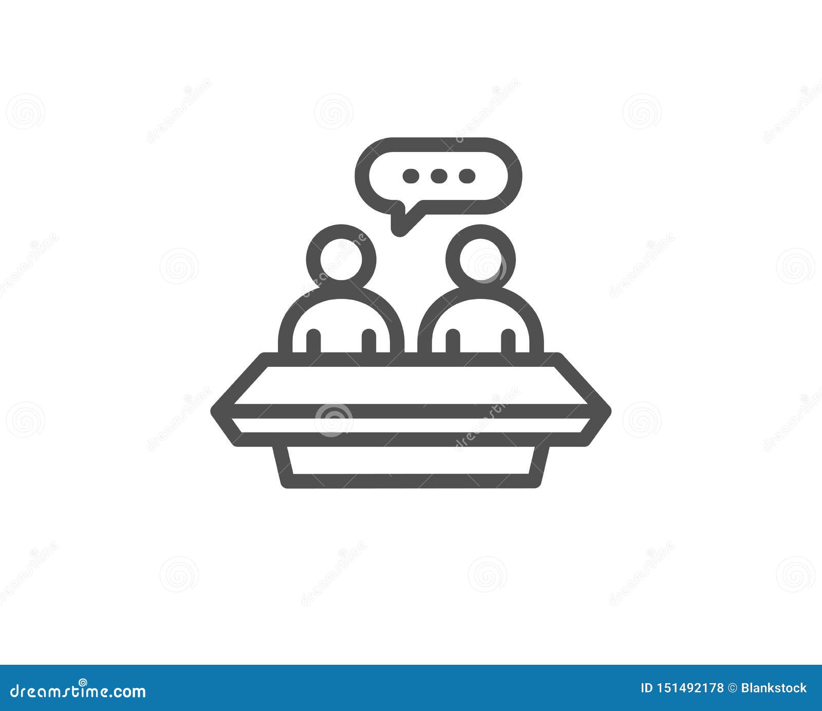 Employees Talk Line Icon. Collaboration Sign. Development Partners ...